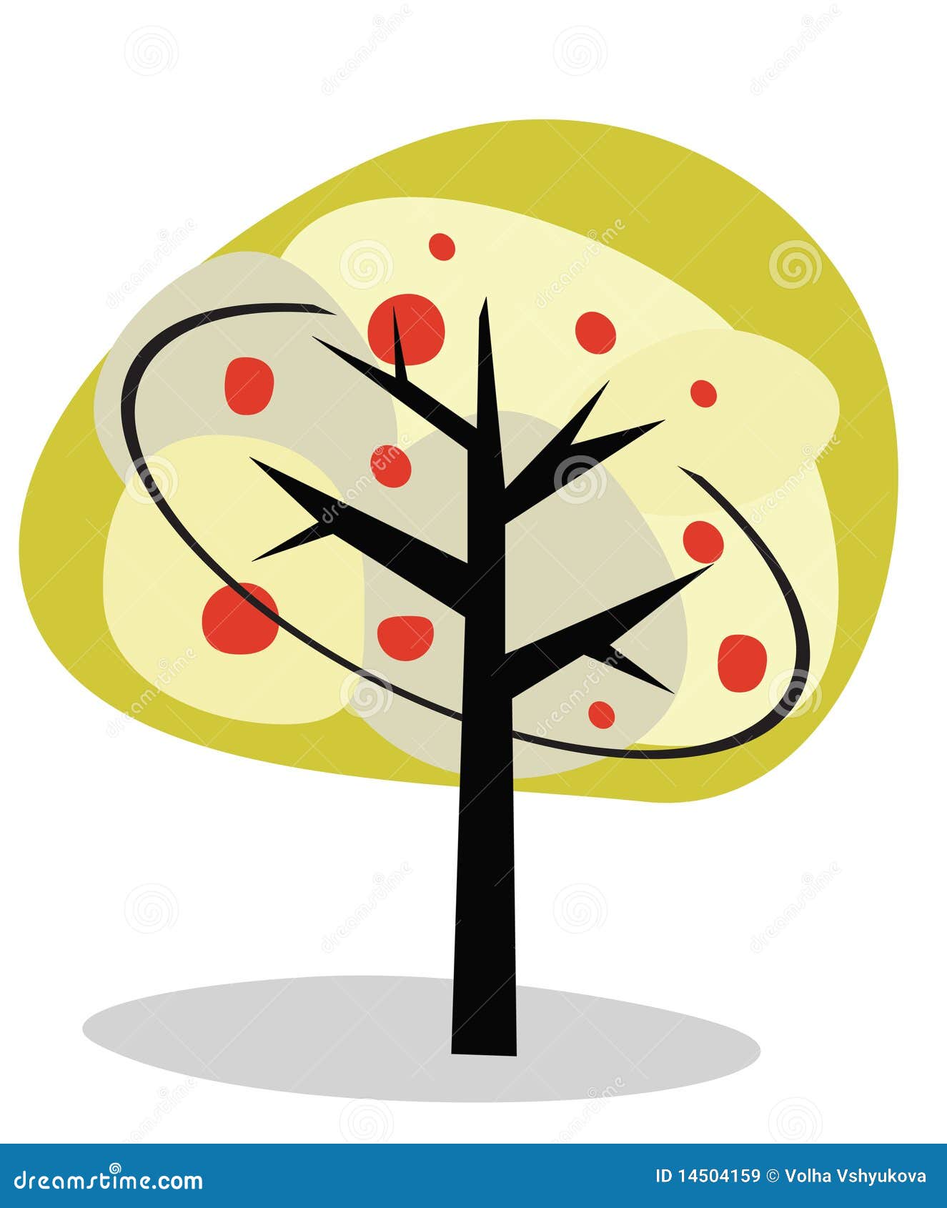 Vector Illustration of an Abstract Tree. Stock Vector - Illustration of ...