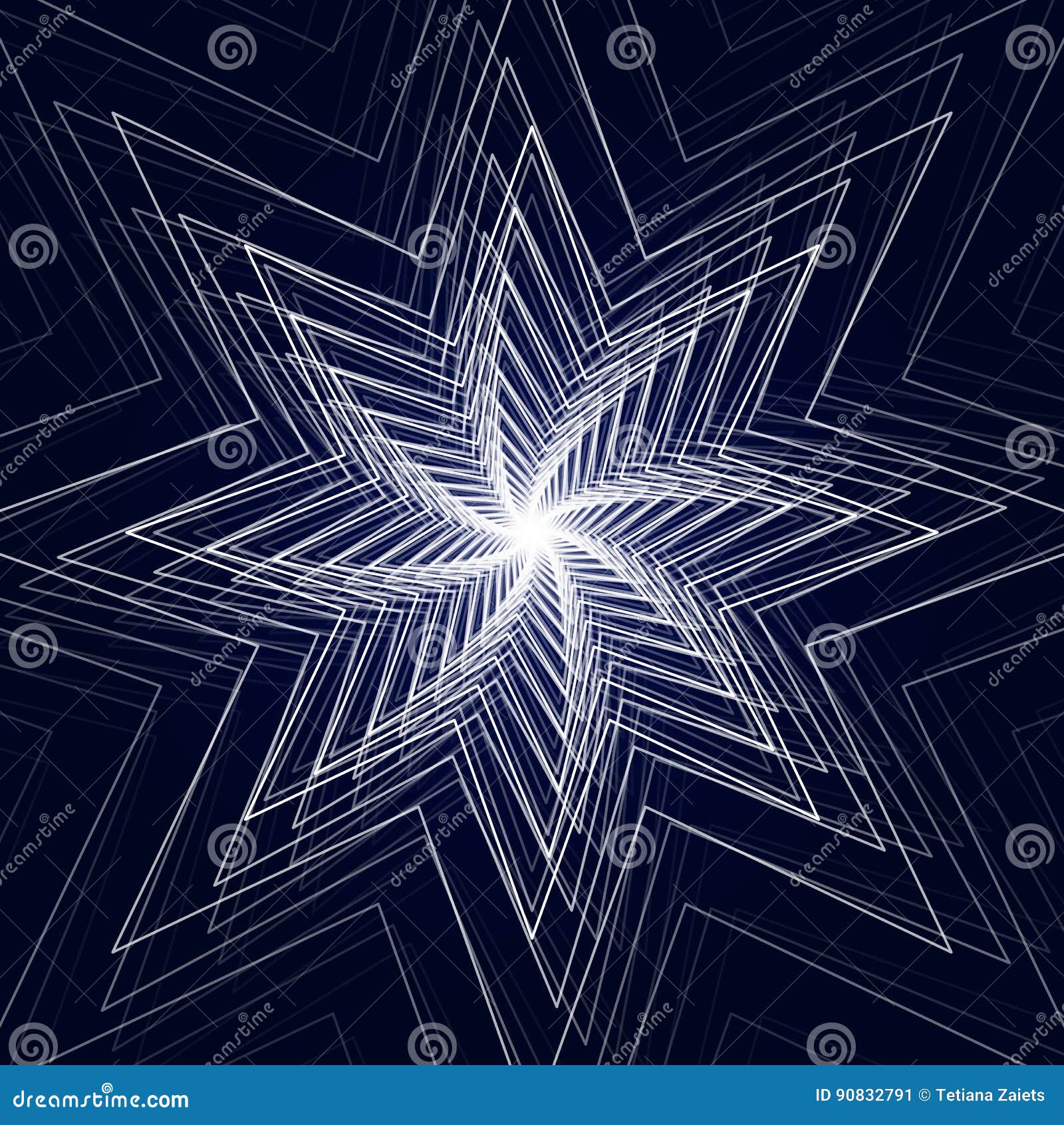 Vector Illustration of Abstract Triangle Star Background Stock Vector ...