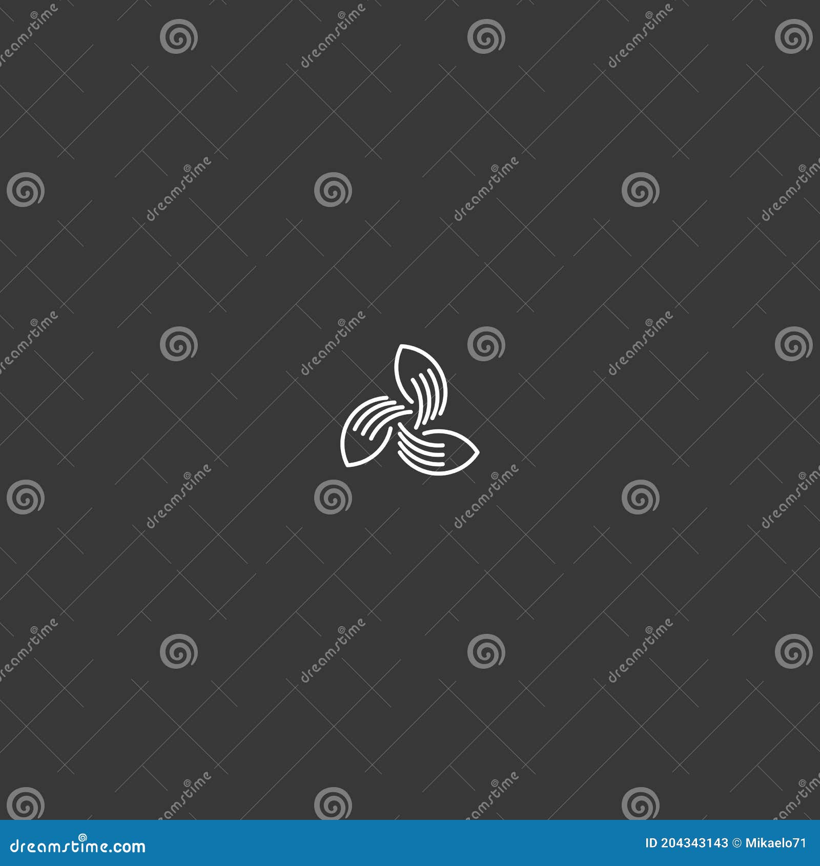 Trinity hand logo stock vector. Illustration of celestial - 204343143