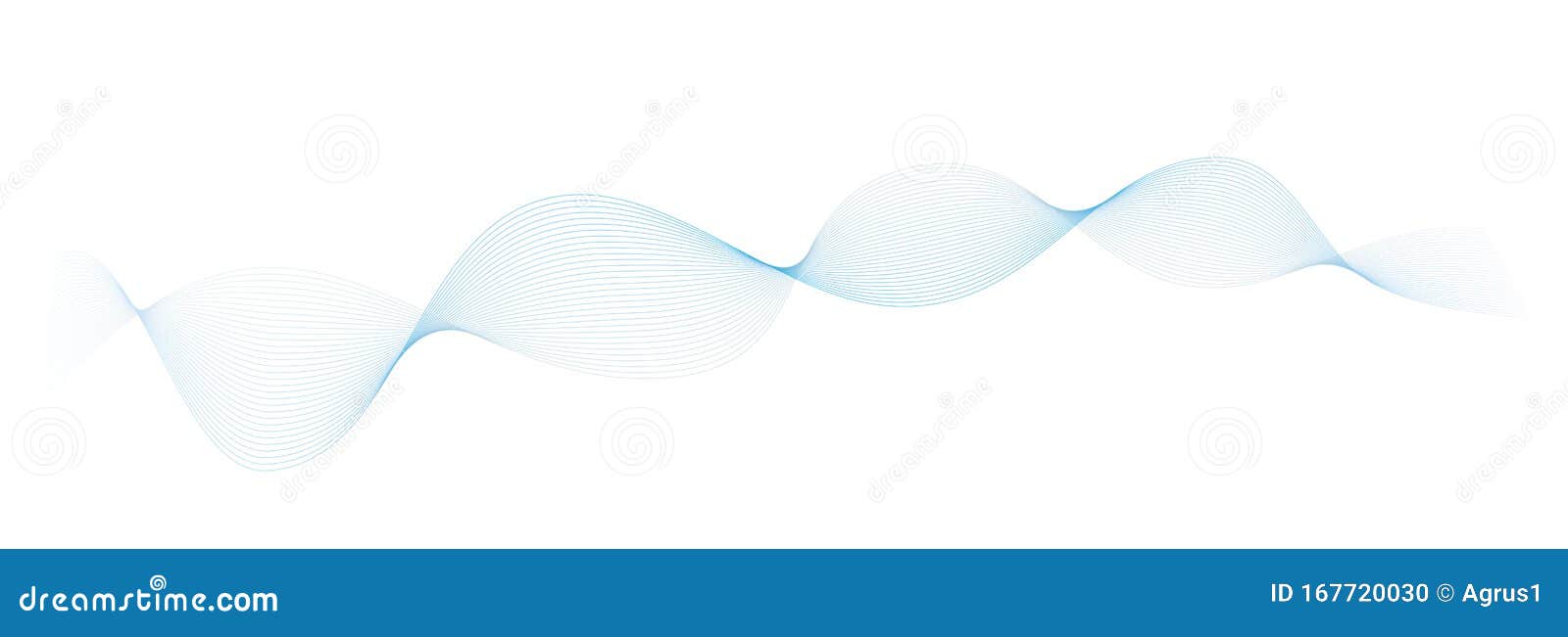 Abstract Wave Lines on White Background Stock Vector - Illustration of ...