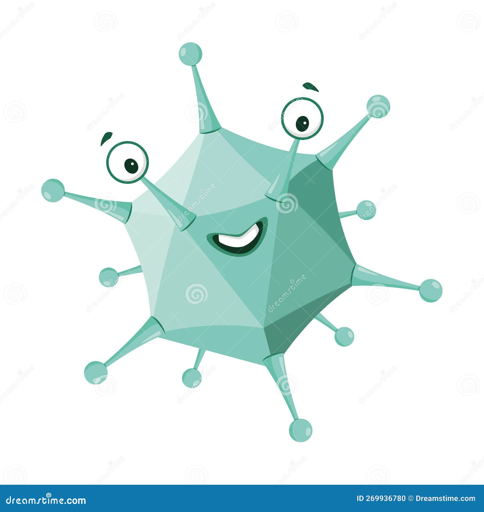Illustration Of Adenovirus-Mediated Gene Transfer On White Background ...