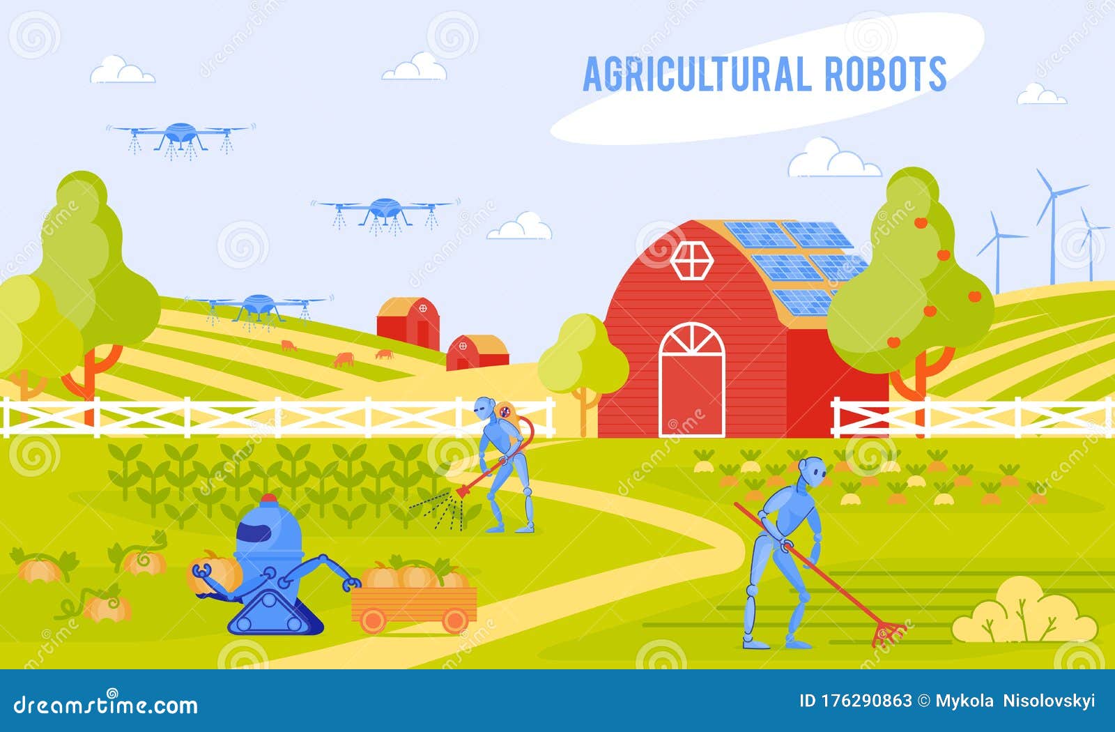 Agricultural Robots Isometric Flowchart Cartoon Vector | CartoonDealer ... Agricultural Robots Isometric Flowchart Cartoon Vector | CartoonDealer ...
