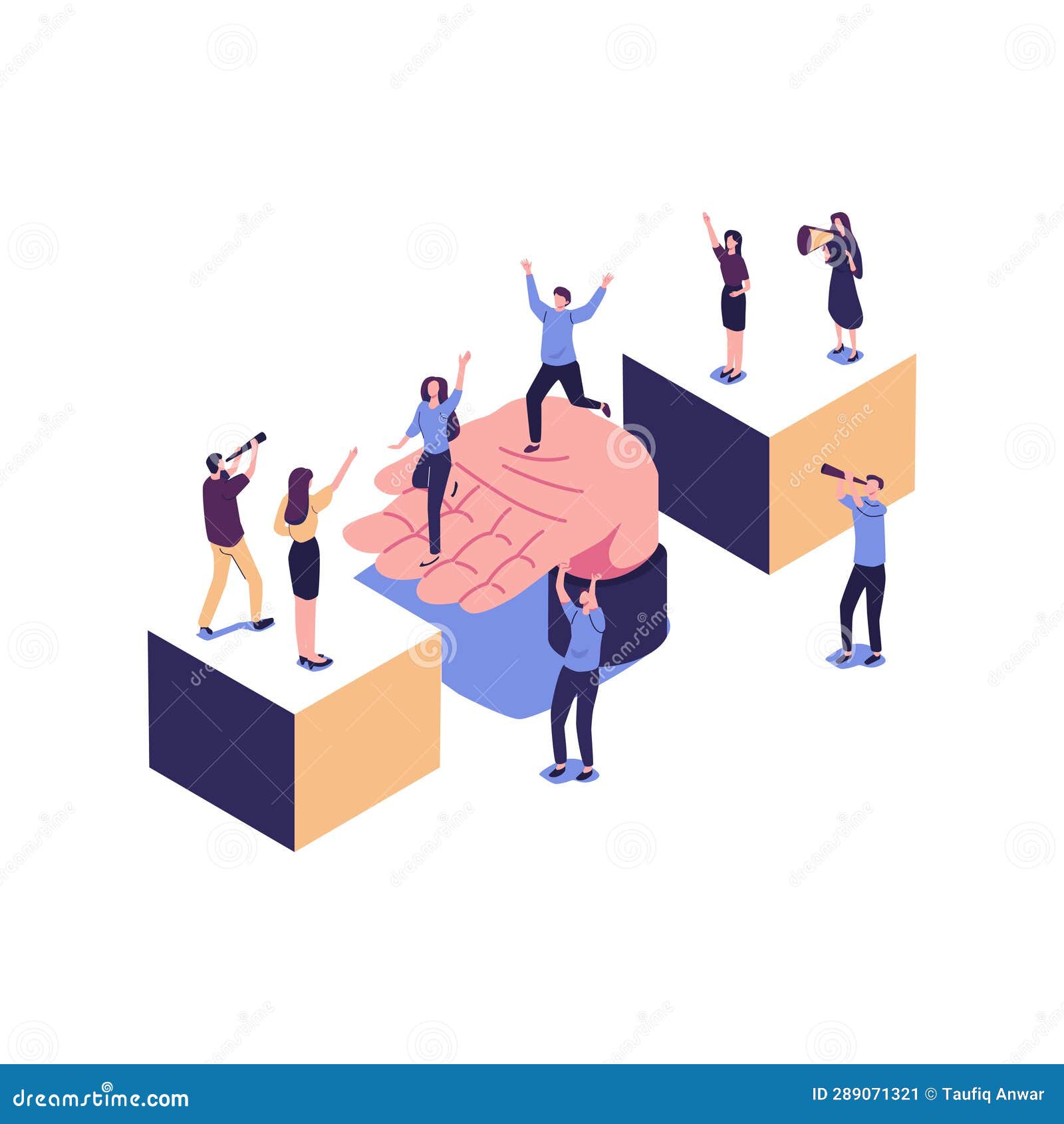 Vector Illustration Aimed at the Goal, Increase Motivation, Way To ...