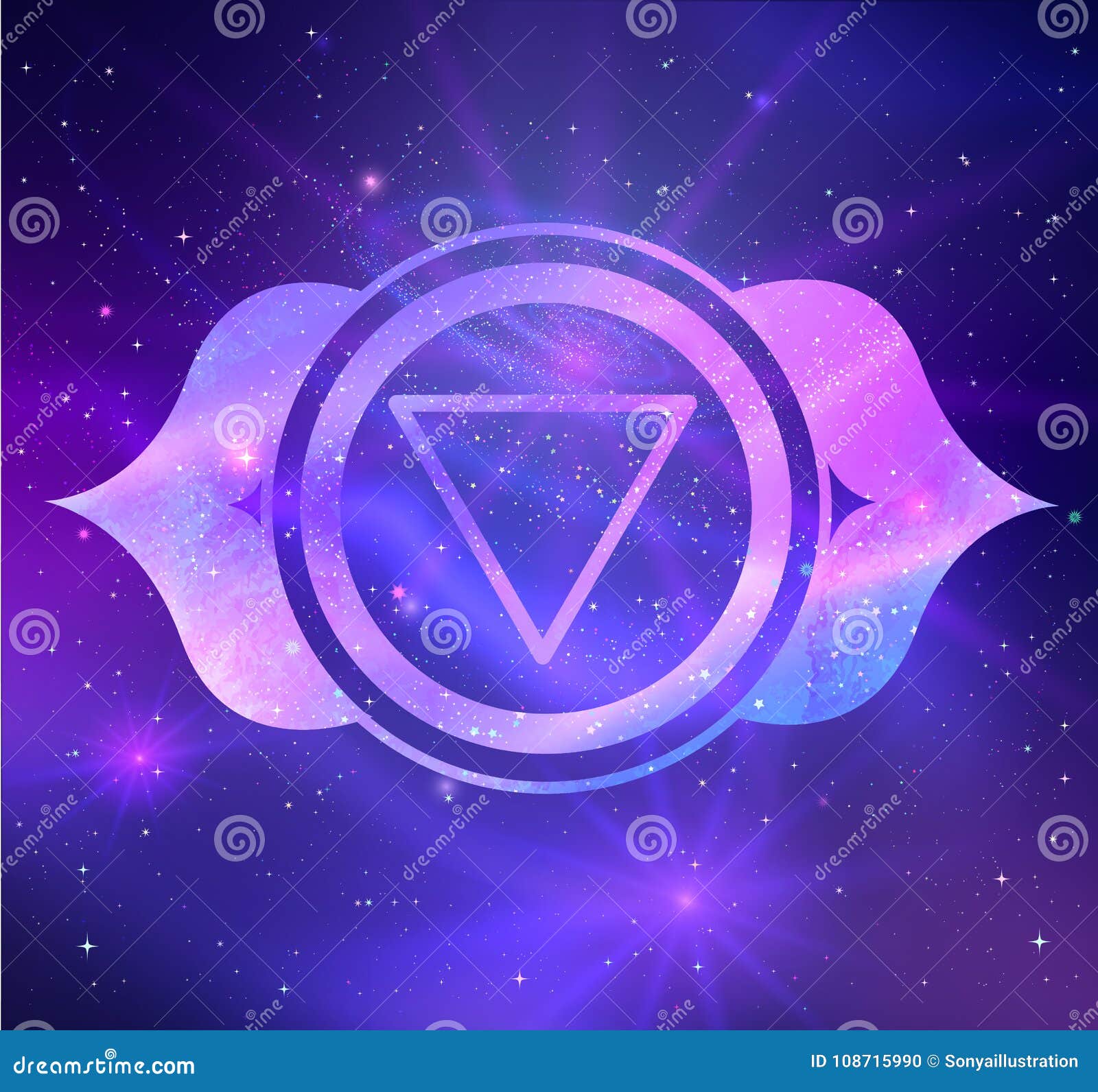 Vector Illustration of Ajna Chakra Stock Vector - Illustration of ...