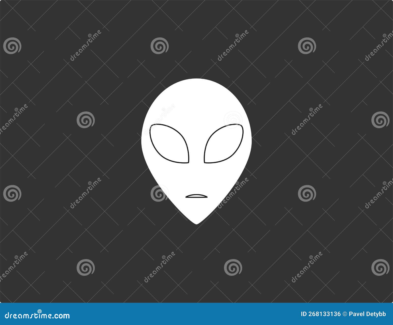 Alien Head, Character Icon. Vector Illustration. Stock Vector ...