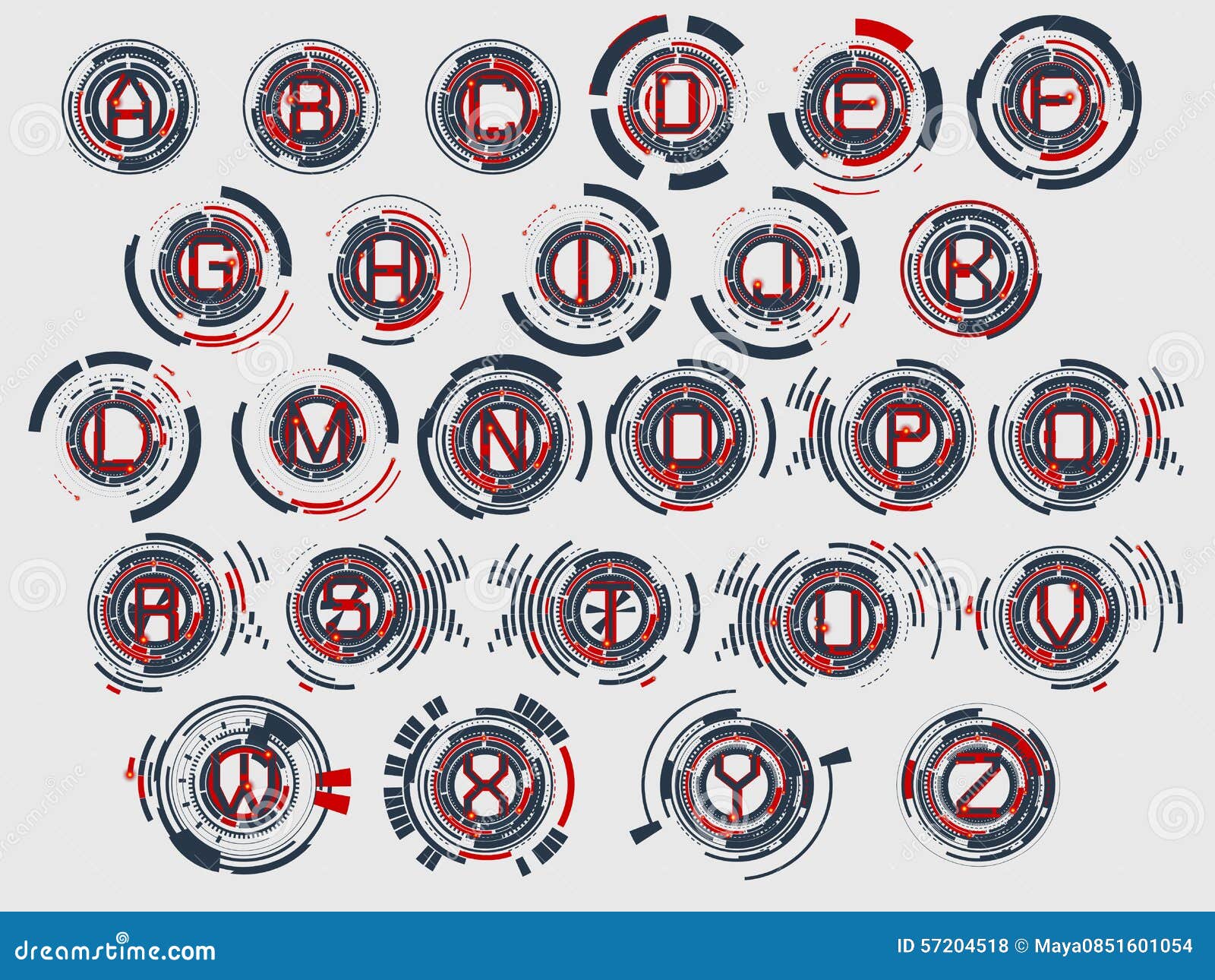 Vector Illustration of a Alphabet Stock Vector - Illustration of ...