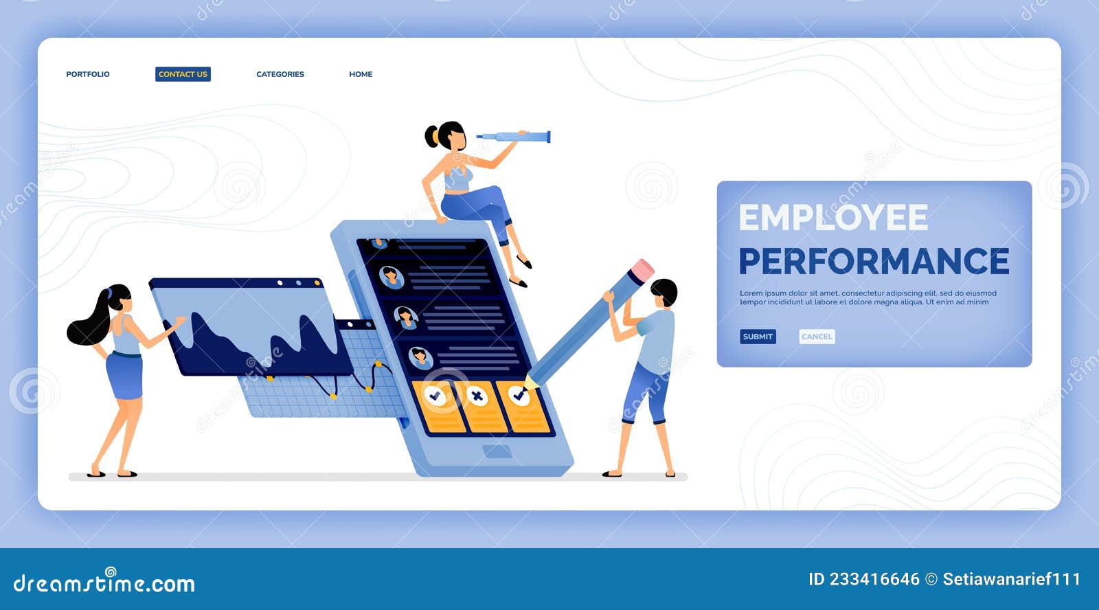 Vector Illustration of Analyze and Assess the Performance and Progress ...