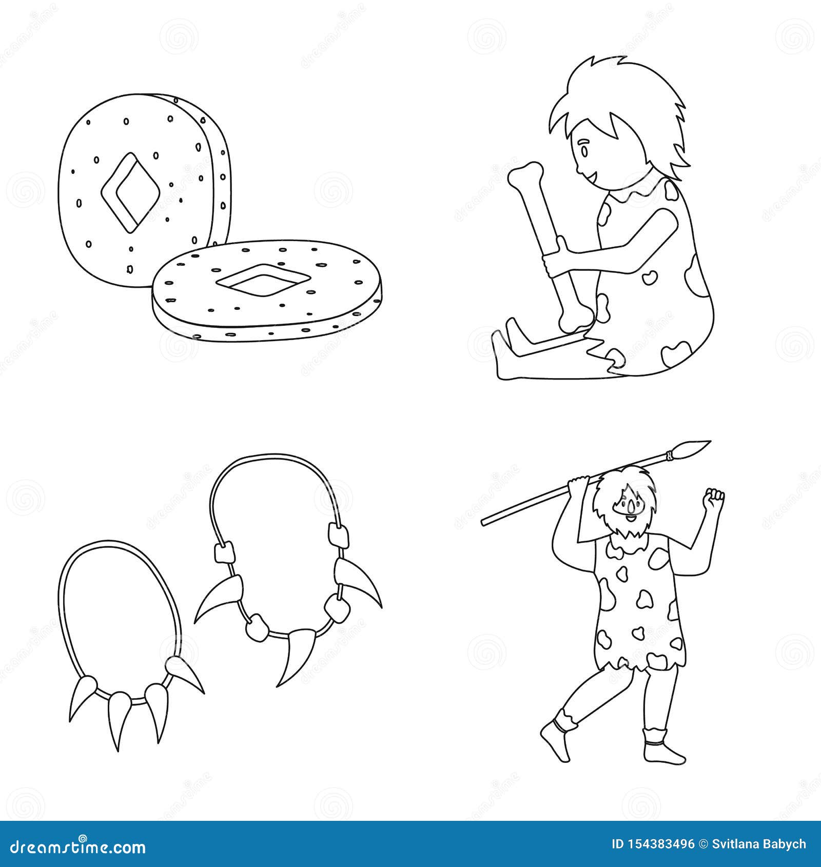 Vector Design of Ancient and Primitive Symbol. Collection of Ancient ...