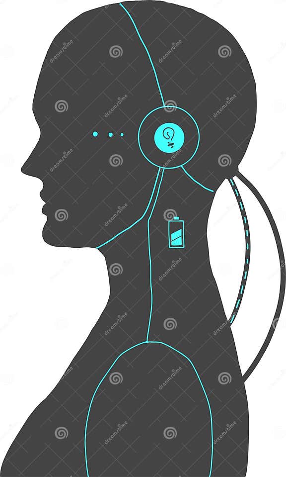 Illustration of an android stock vector. Illustration of design - 152476962