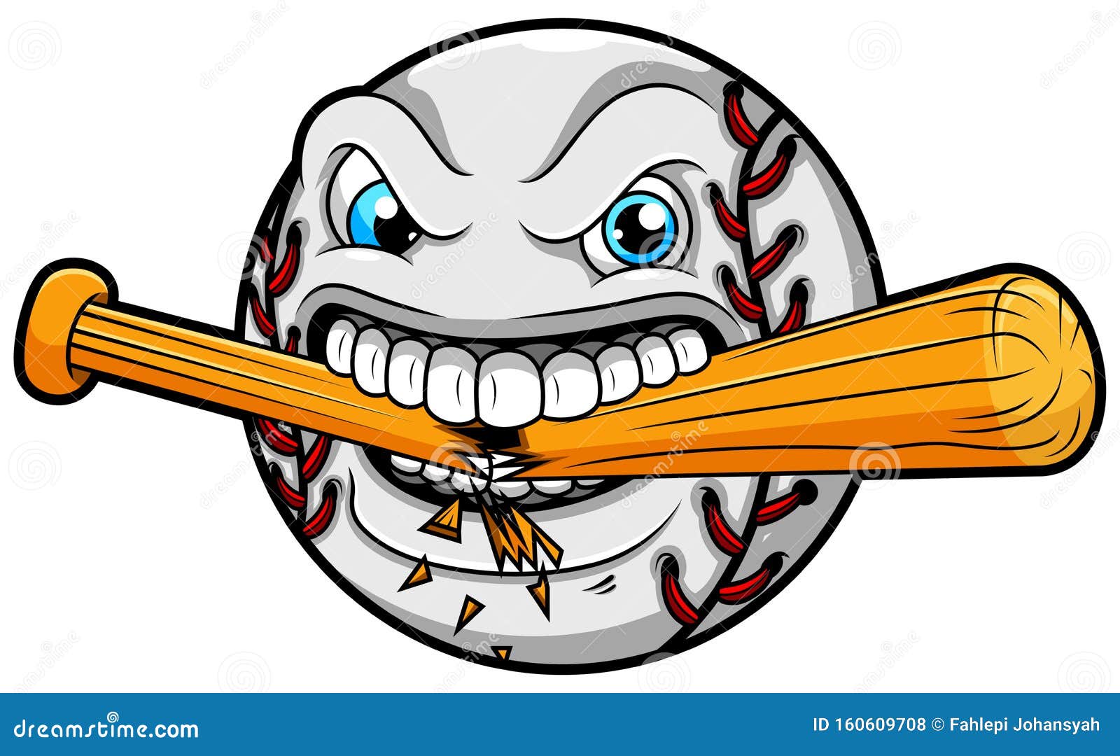 Angry Baseball Vector Illustration | CartoonDealer.com #38191346