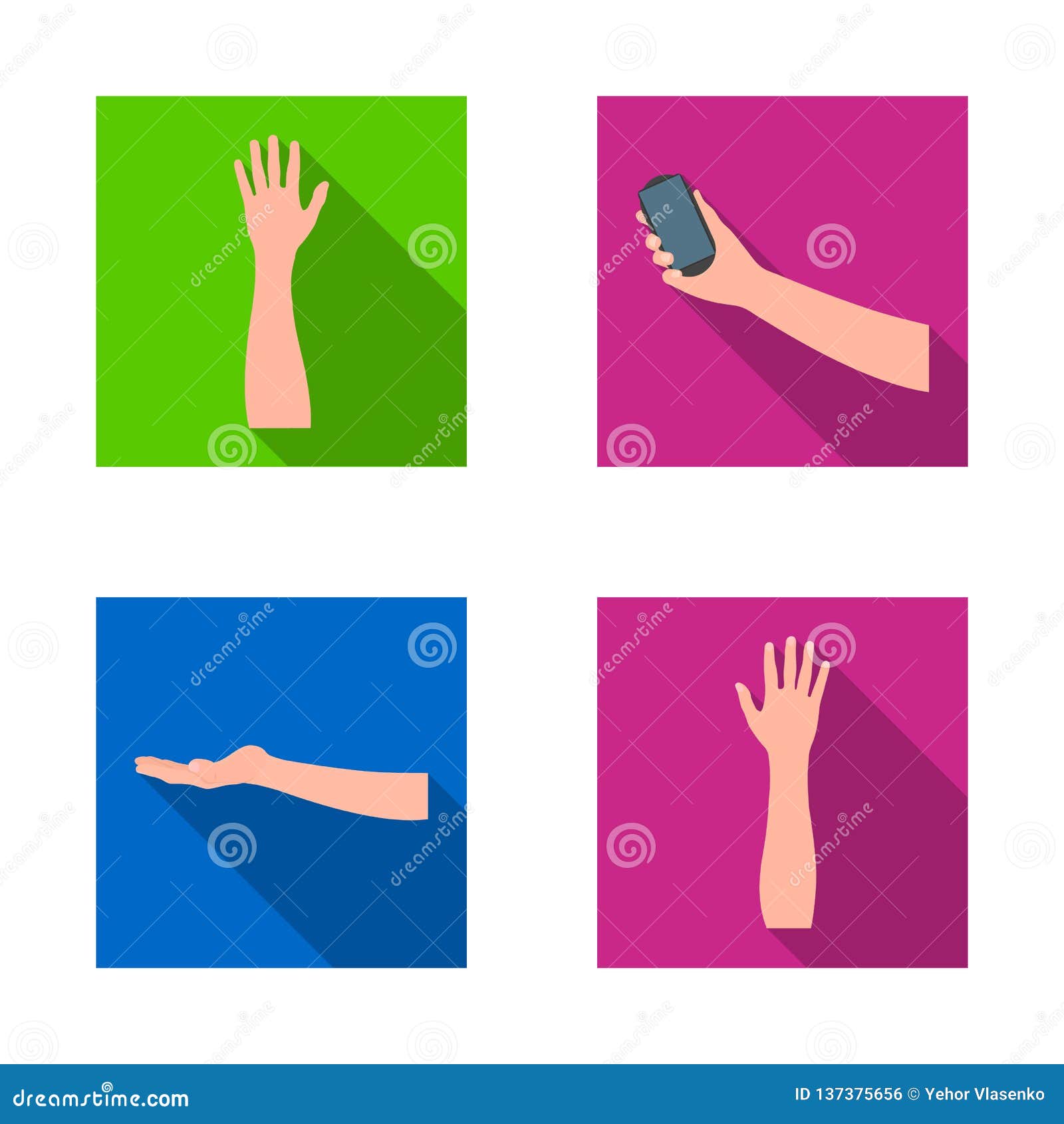Vector Design of Animated and Thumb Icon. Collection of Animated and ...