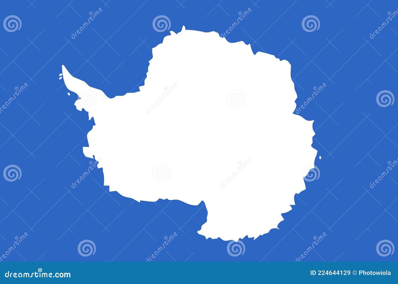 Vector Illustration. Antarctica Flag Printable Stock Vector ...