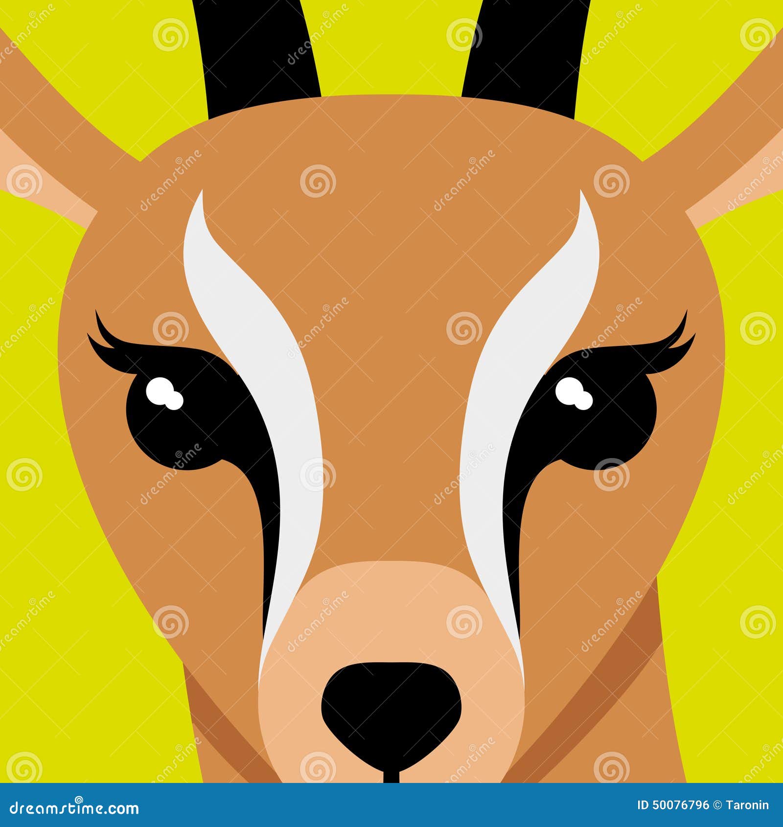 Vector Illustration. Antelope Stock Vector - Illustration of drawing ...