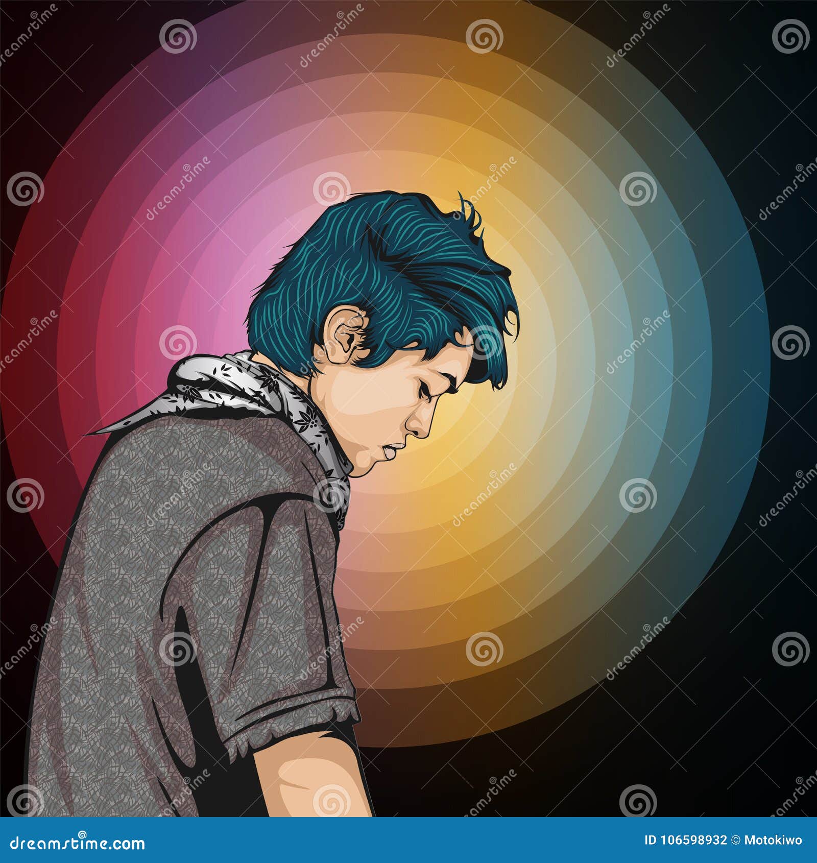 Creative Simple Character Design Idea. Stock Vector - Illustration of ...