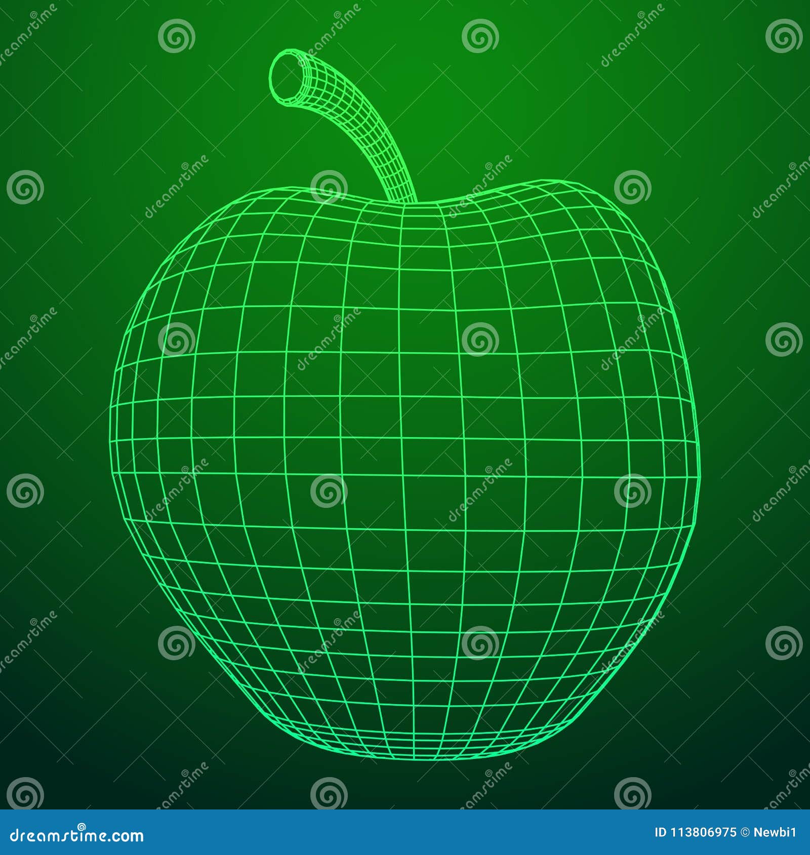 Vector Illustration of Apple Stock Vector - Illustration of icon ...