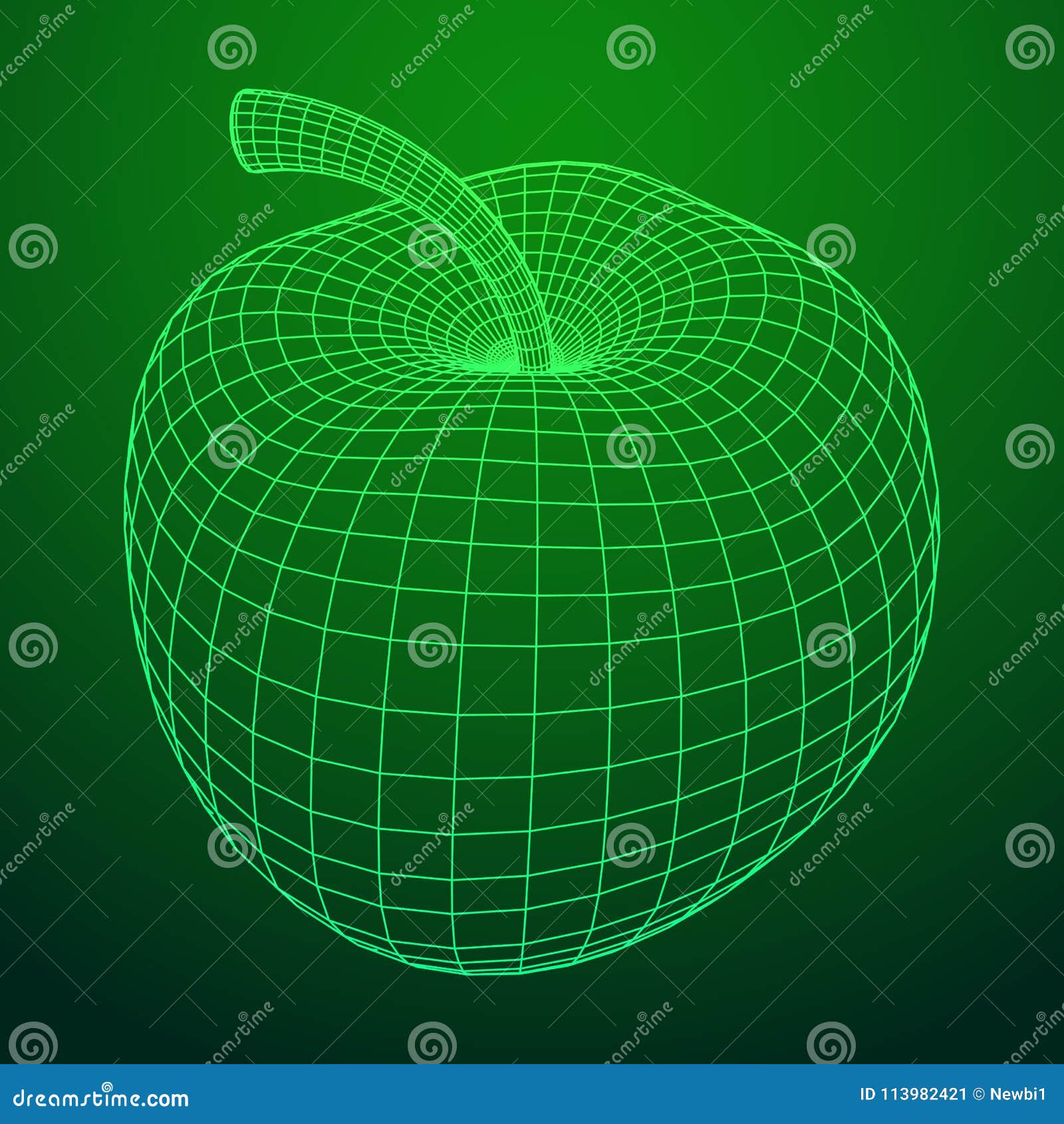 Vector Illustration of Apple Stock Vector - Illustration of diet ...