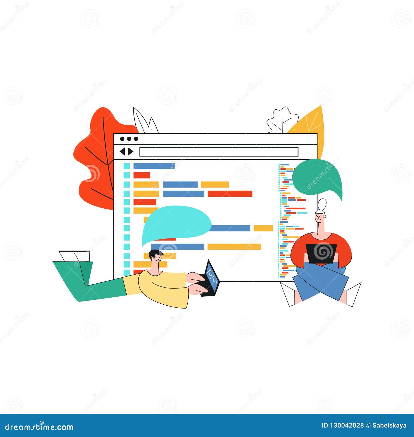 Vector Illustration of Application Development Concept Isolated on ...