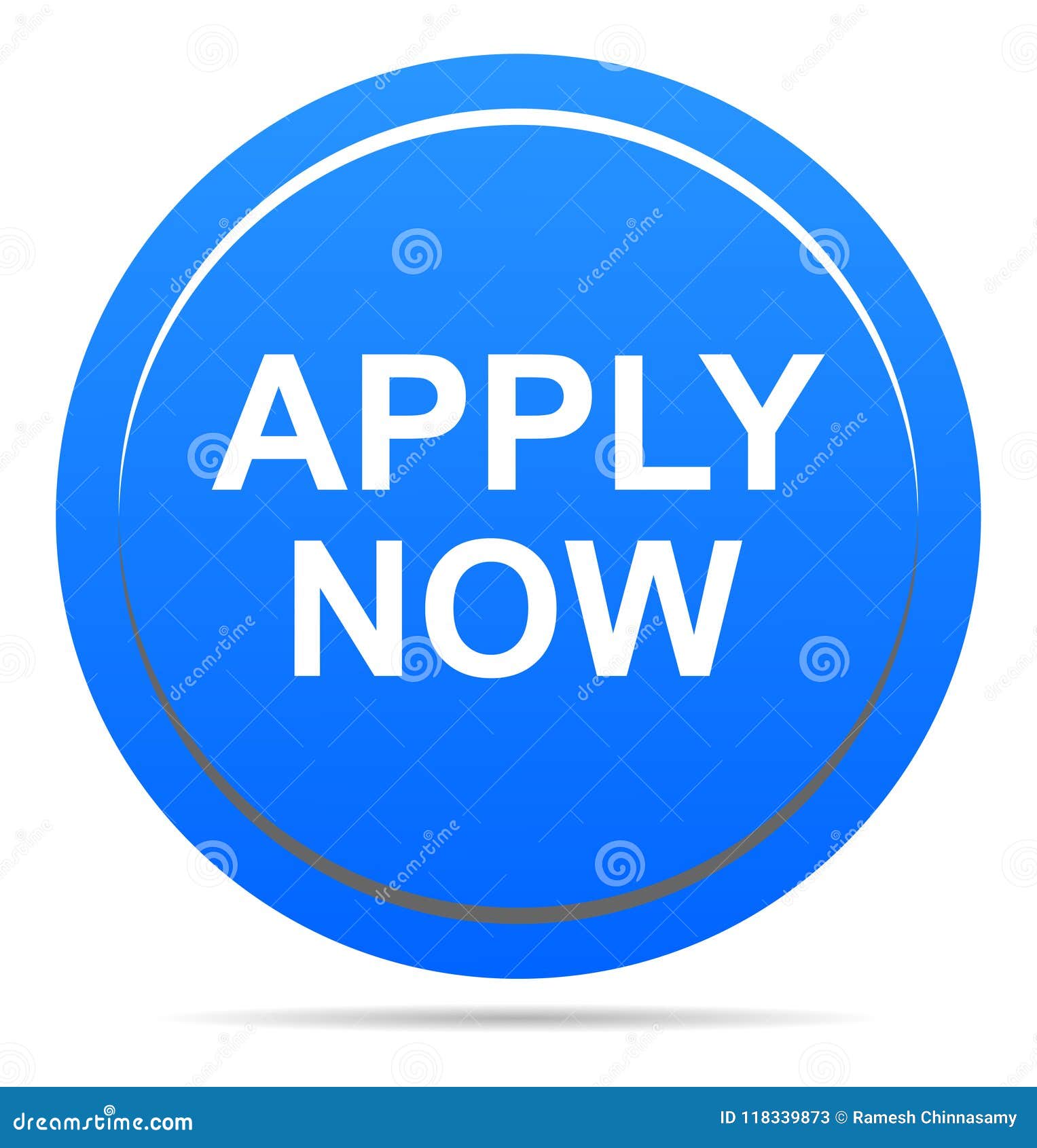 Vector Apply Now Blue Icon Round Web Button Stock Vector - Illustration ...