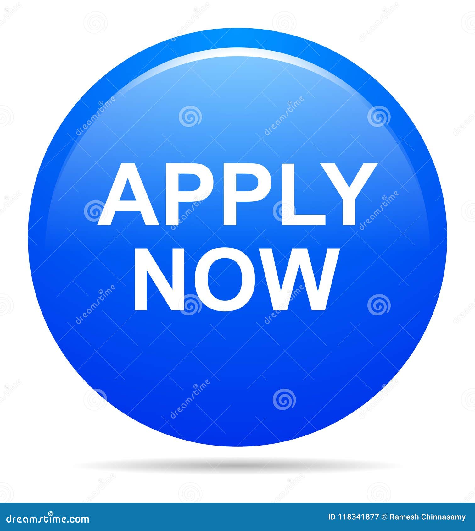 Vector Apply Now Blue Icon Round Web Button Stock Vector - Illustration ...