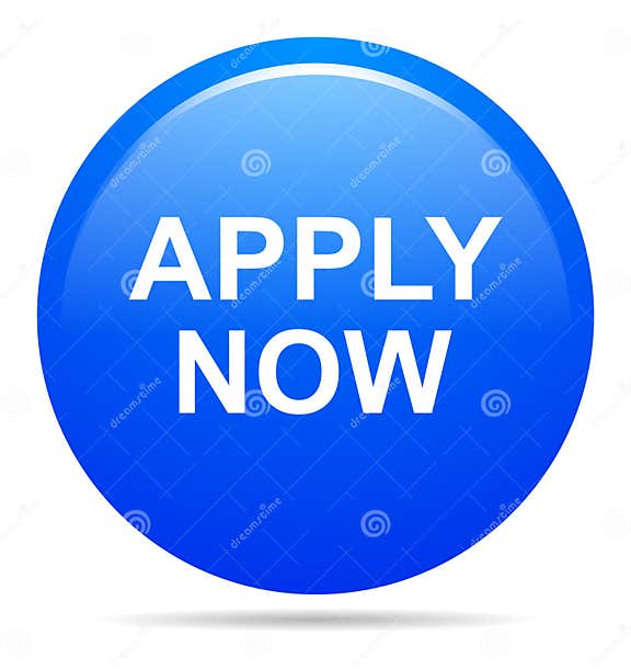 Vector Apply Now Blue Icon Round Web Button Stock Vector - Illustration ...