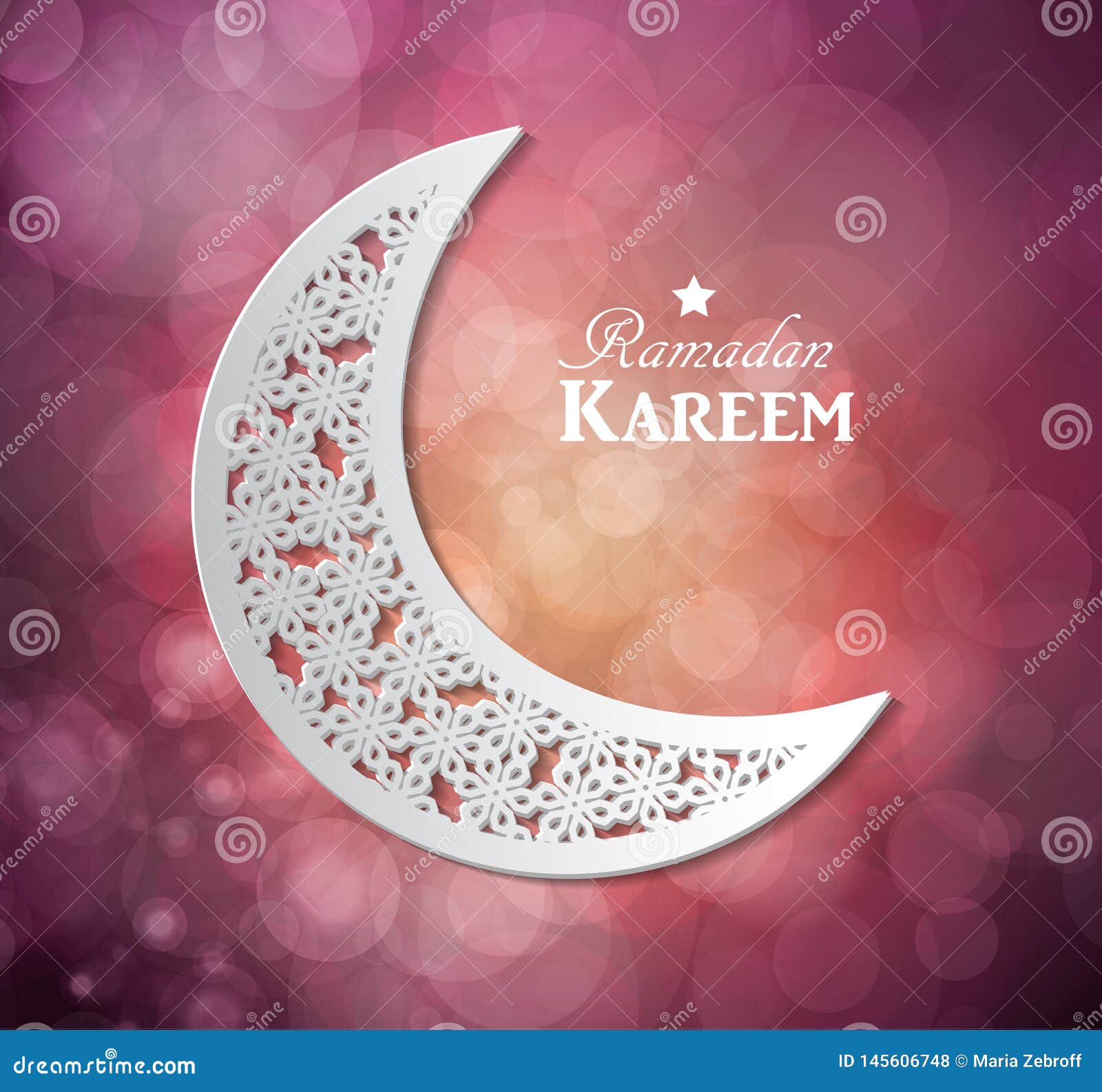 Arabic Moon And Star Icon Of 3 Types. Isolated Vector Sign Symbol ...