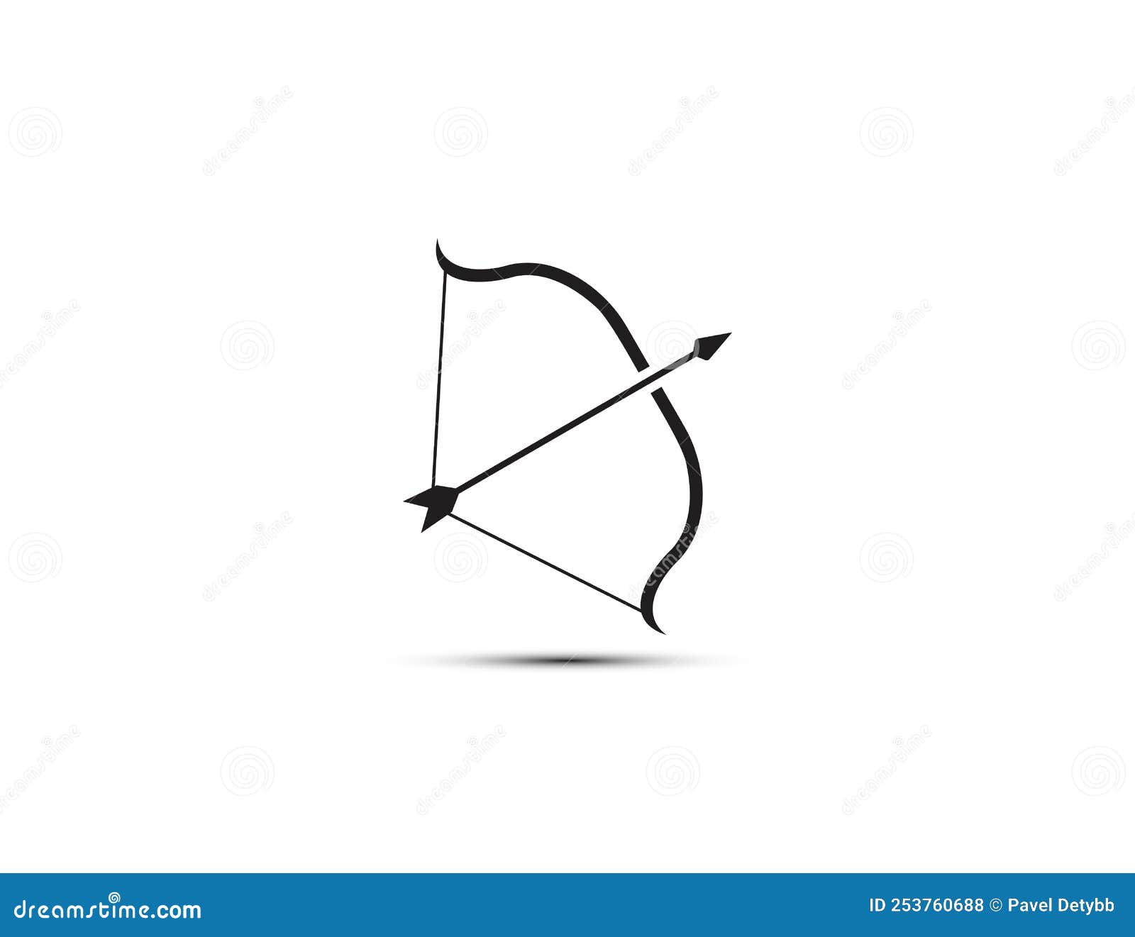 Archery, Bow, Arrow Icon. Vector Illustration. Stock Vector ...