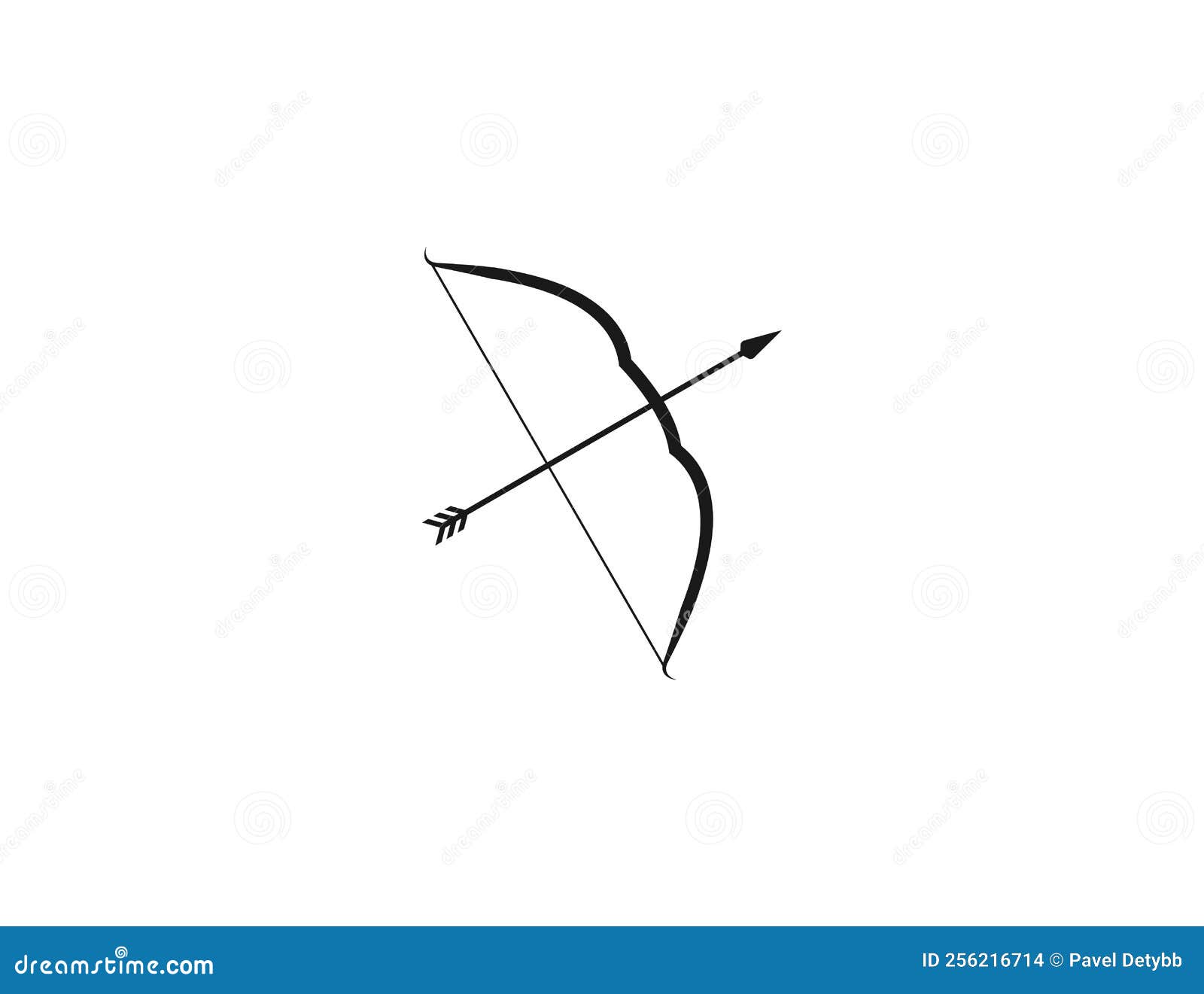 Weapon, Bow Icon. Vector Illustration. Stock Vector - Illustration of ...