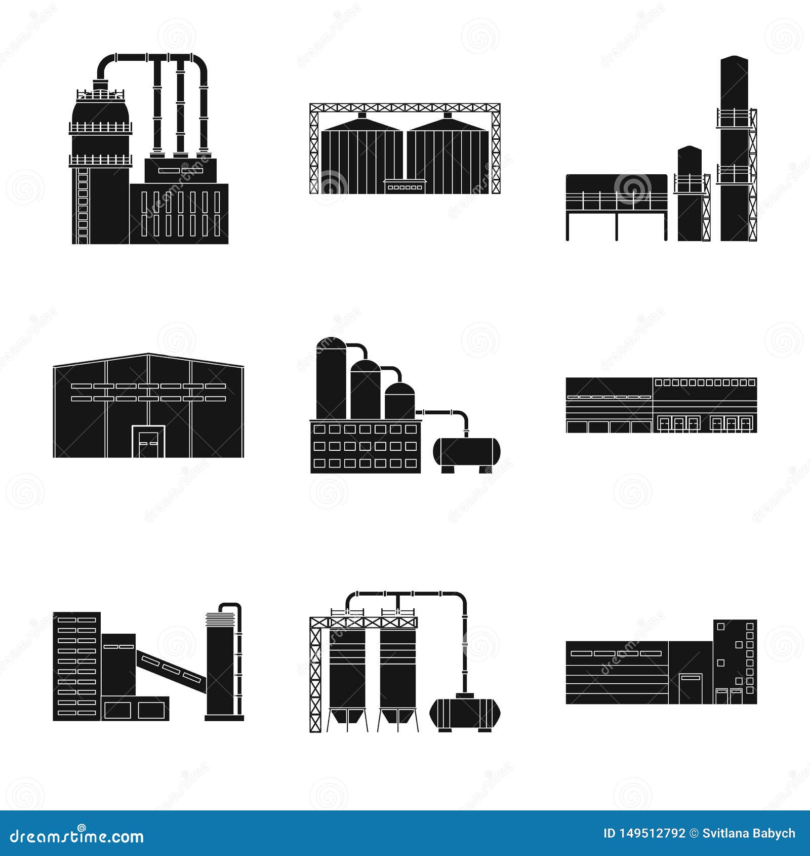 Vector Design of Architecture and Technology Icon. Collection of ...