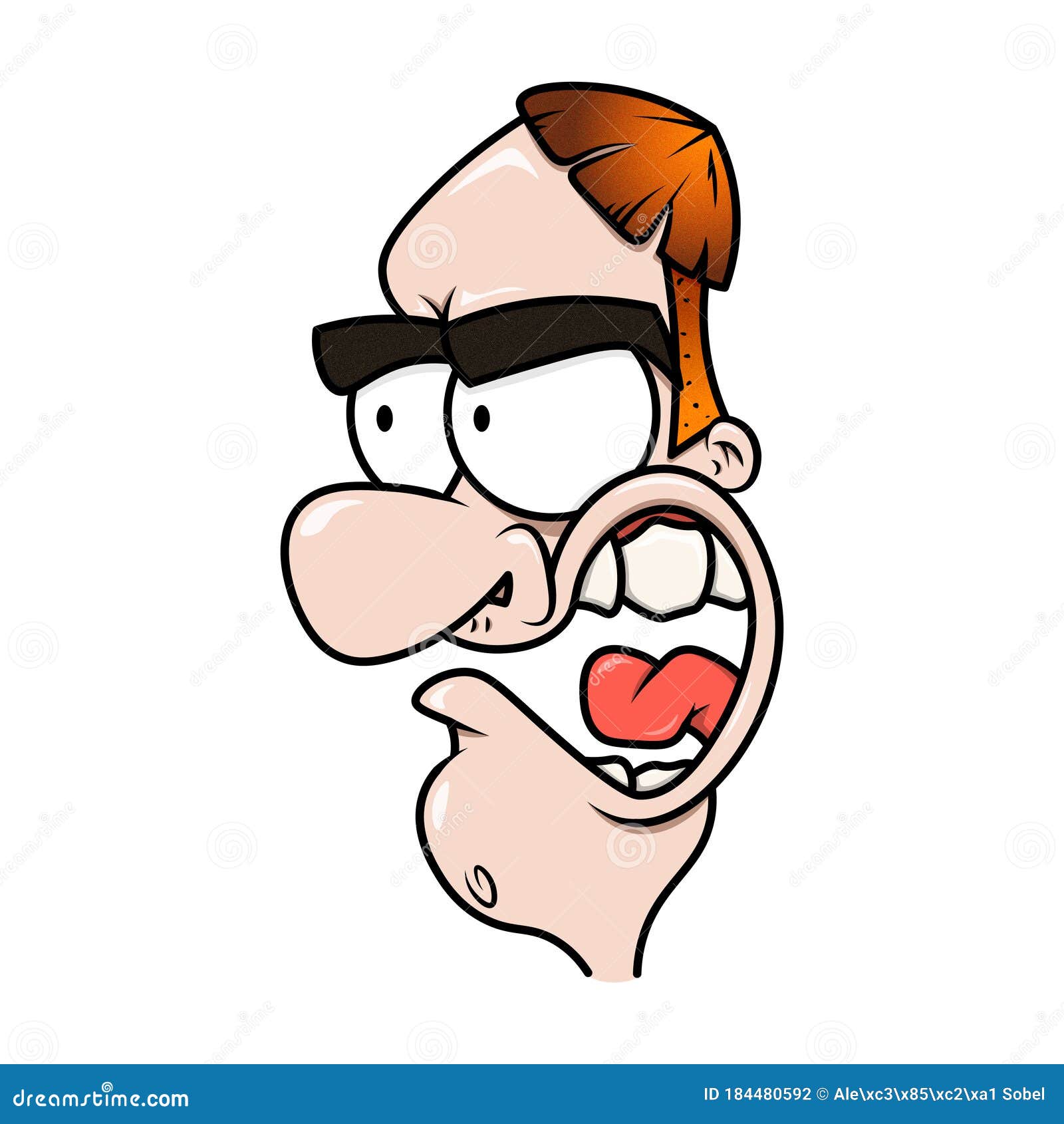 Vector Illustration of an Arguing Man Stock Vector - Illustration of ...