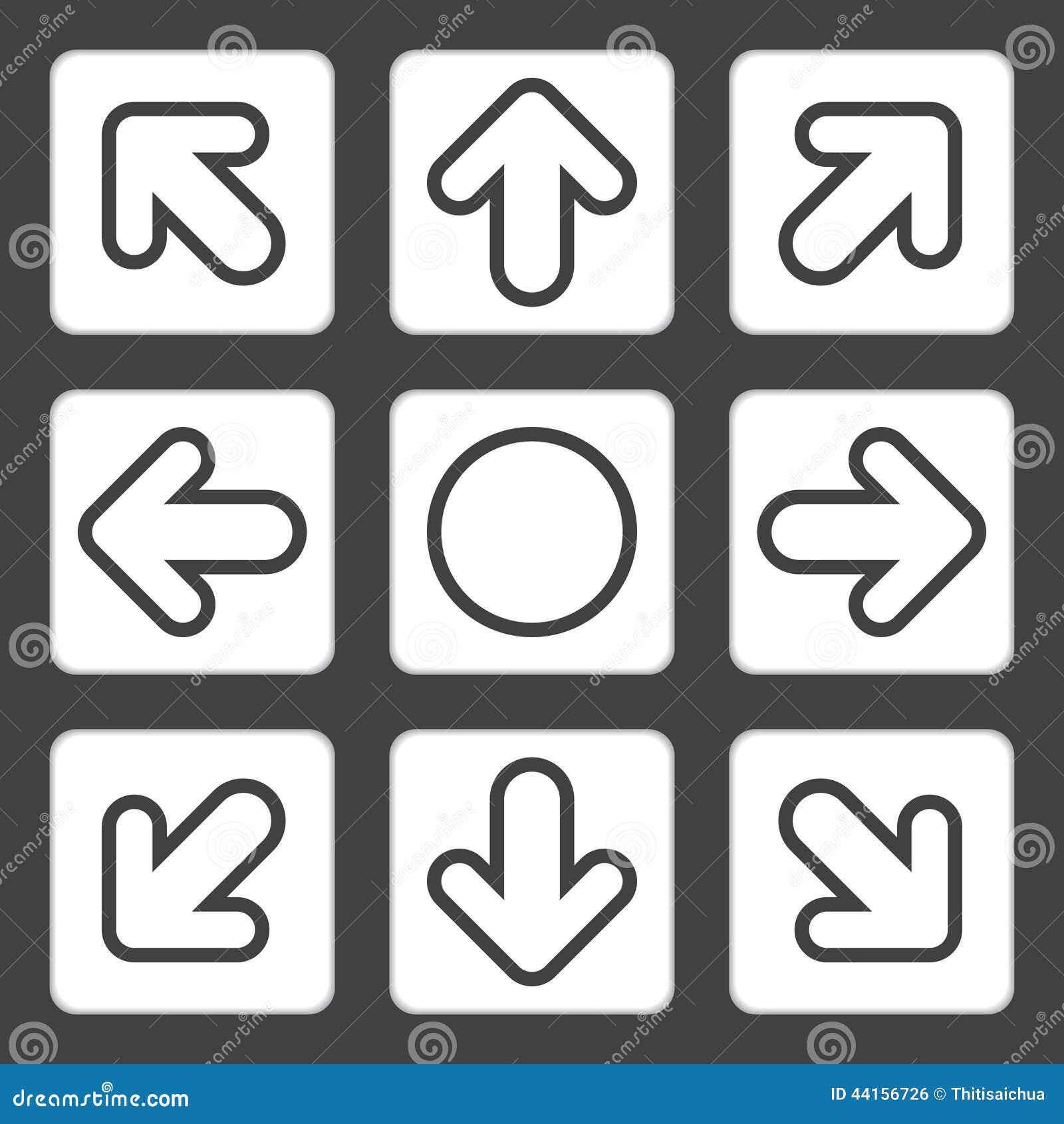 Vector, Illustration, Arrow Icon for Creative Work Stock Vector ...