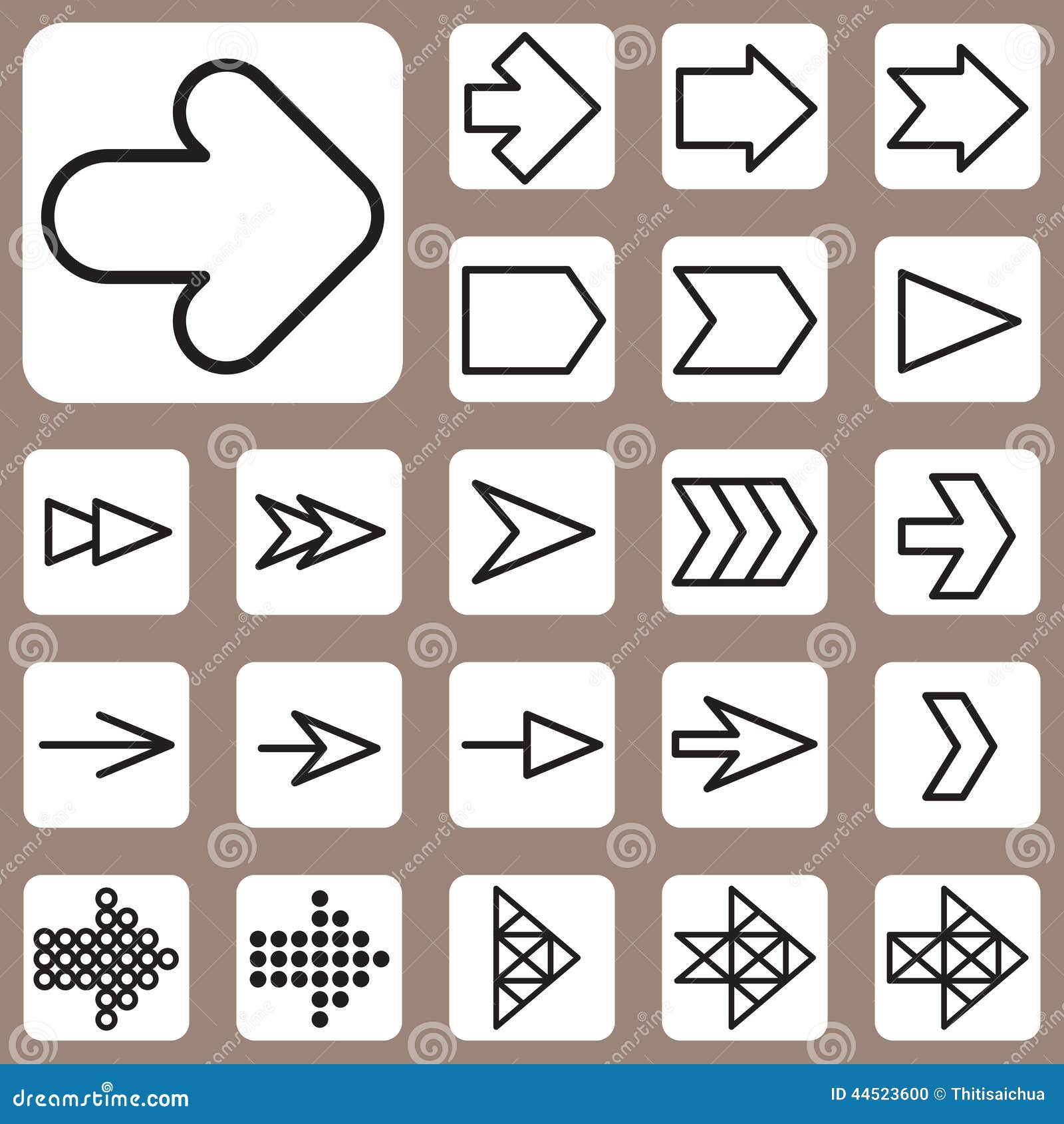 Vector Illustration, Arrow Icon for Design and Creative Work Stock ...