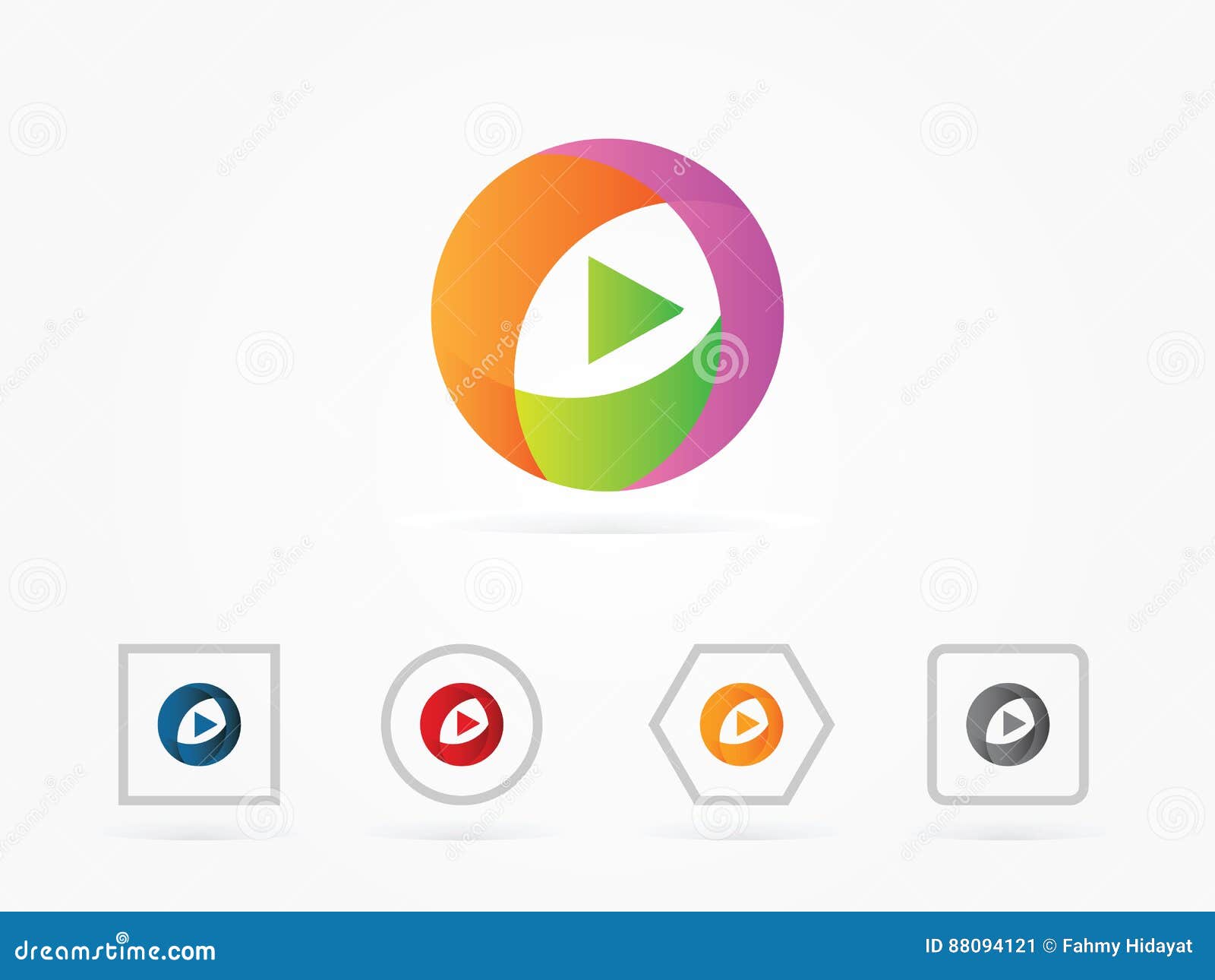 Vector Illustration Arrow Icon Next Navigation Symbol in Circle Stock ...