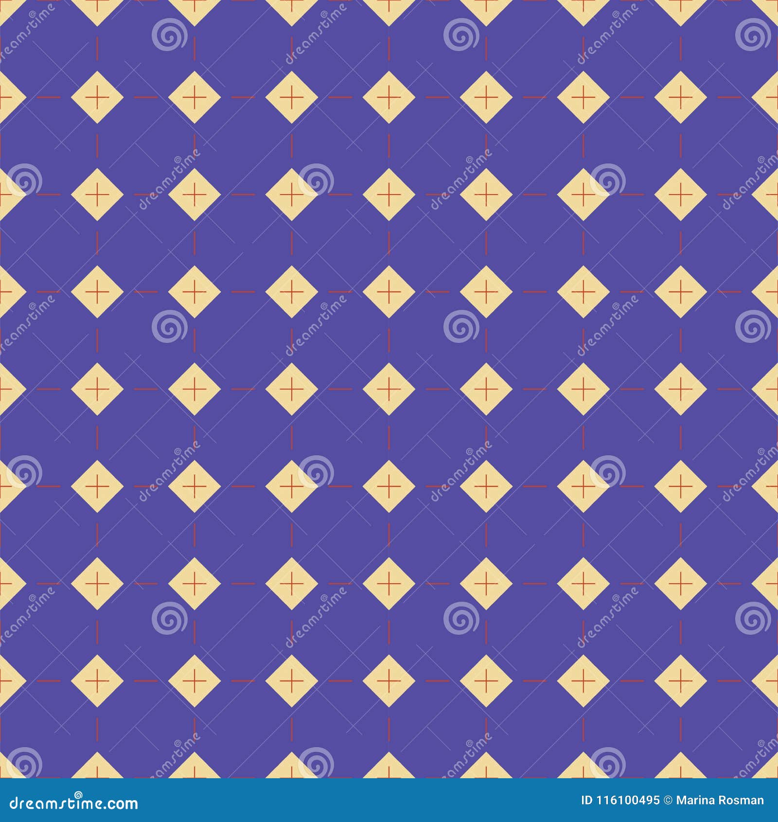 Vector Seamless Pattern Vintage. Stock Vector - Illustration of lily ...