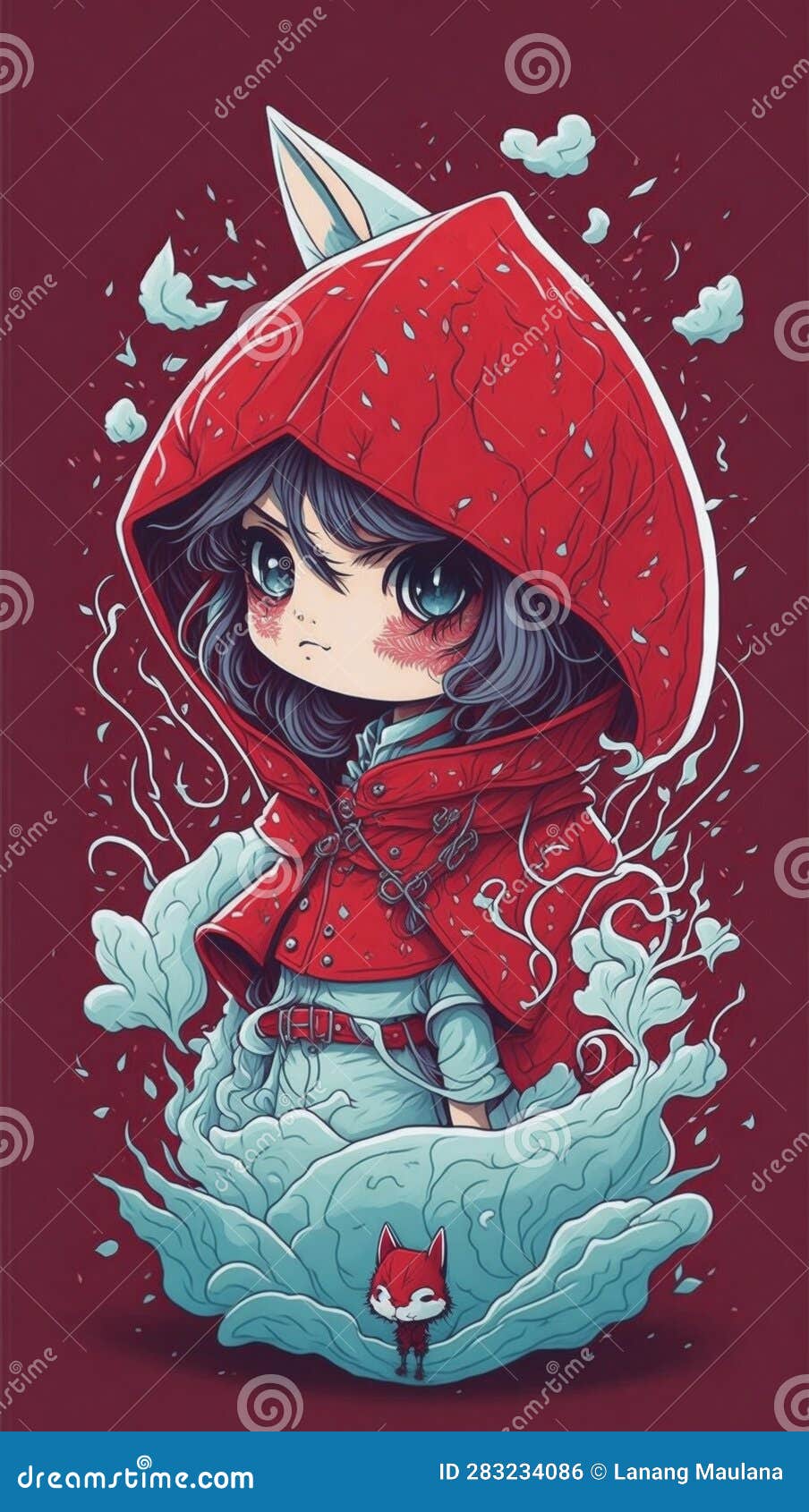 Vector Illustration Art of Quirky Rainbow Ruby Character Stock ...