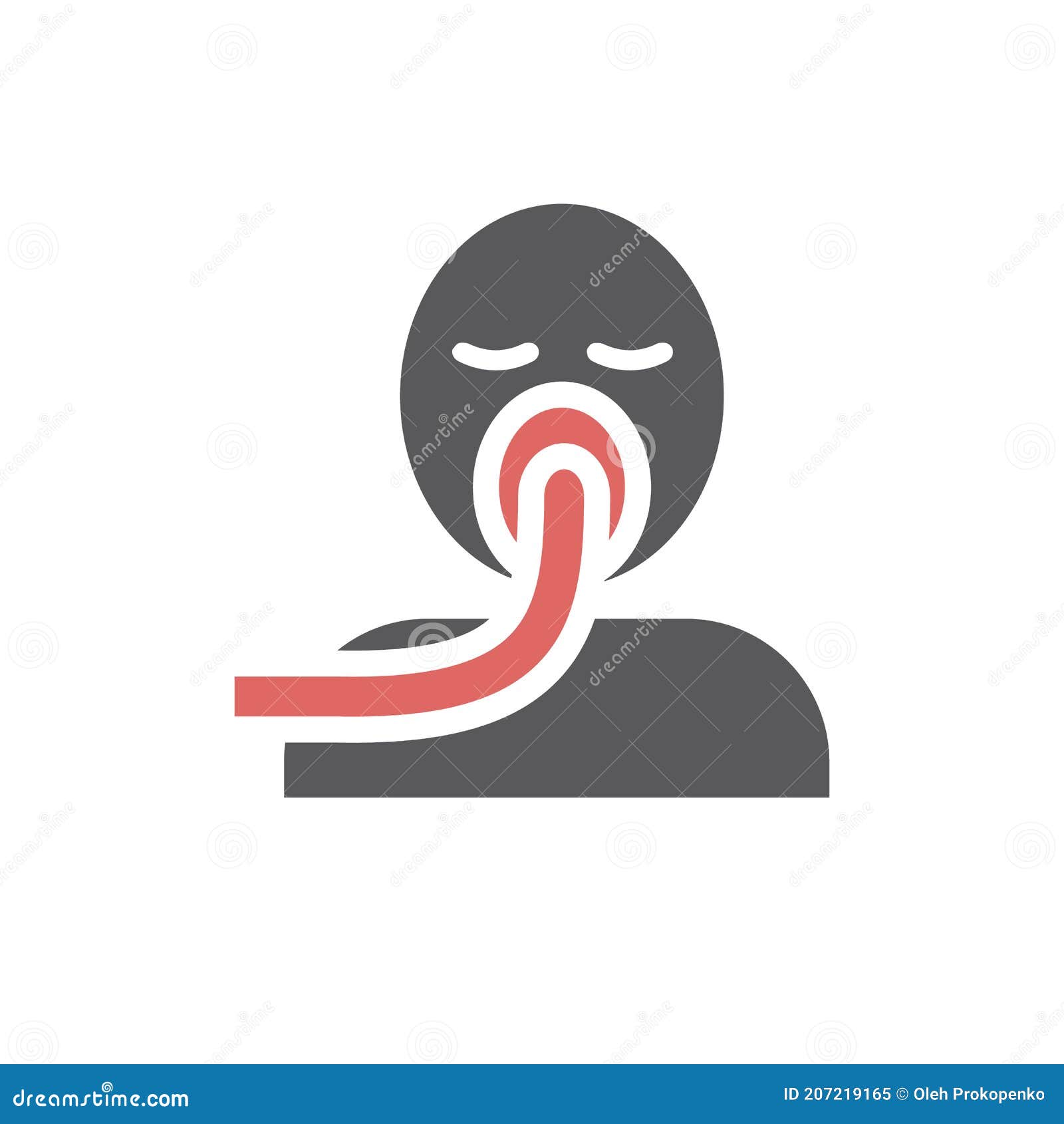 Vector Illustration of Artificial Ventilation by Airway Medical. Flat ...