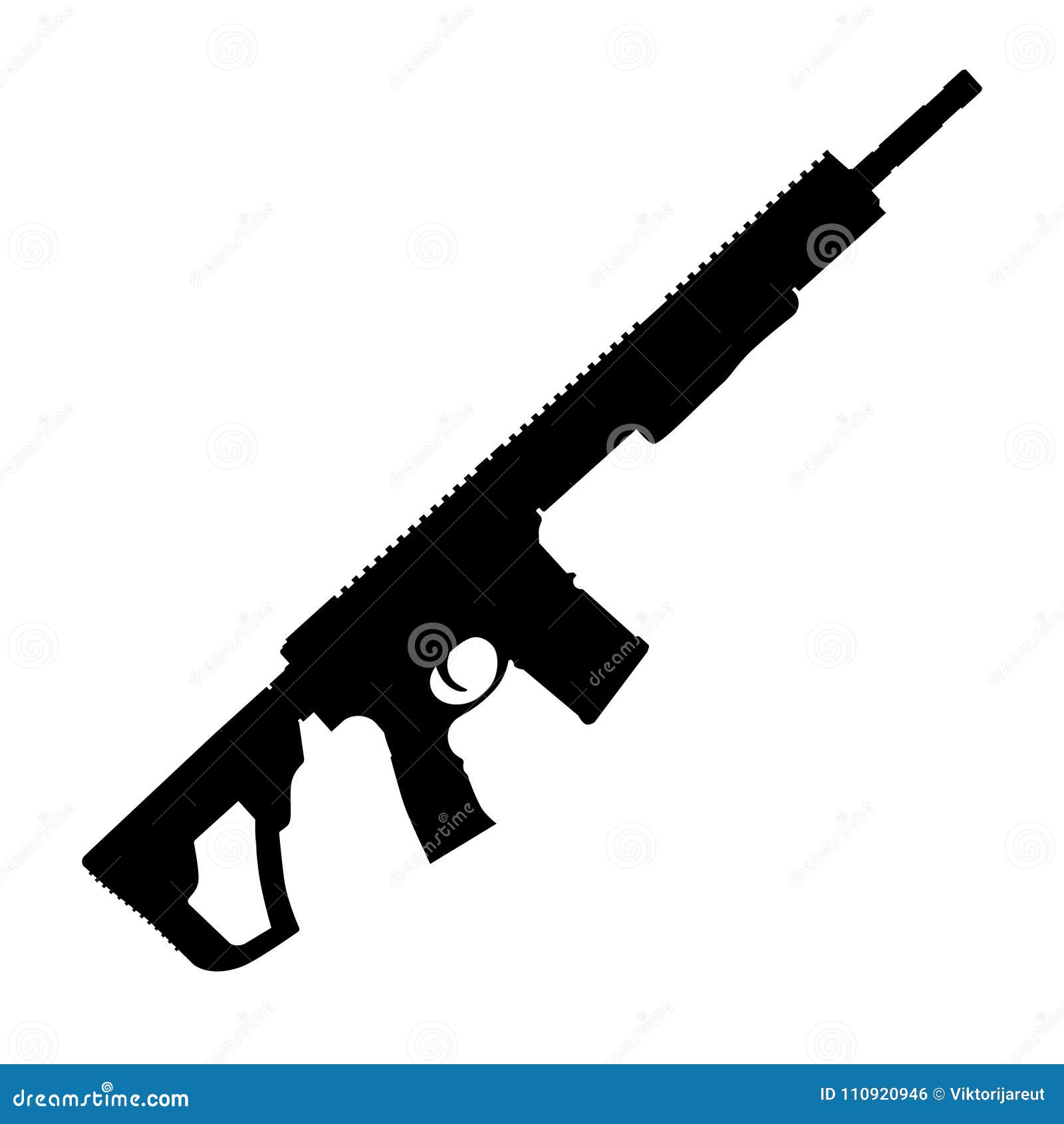 Ar 15 Silhouette Vector
