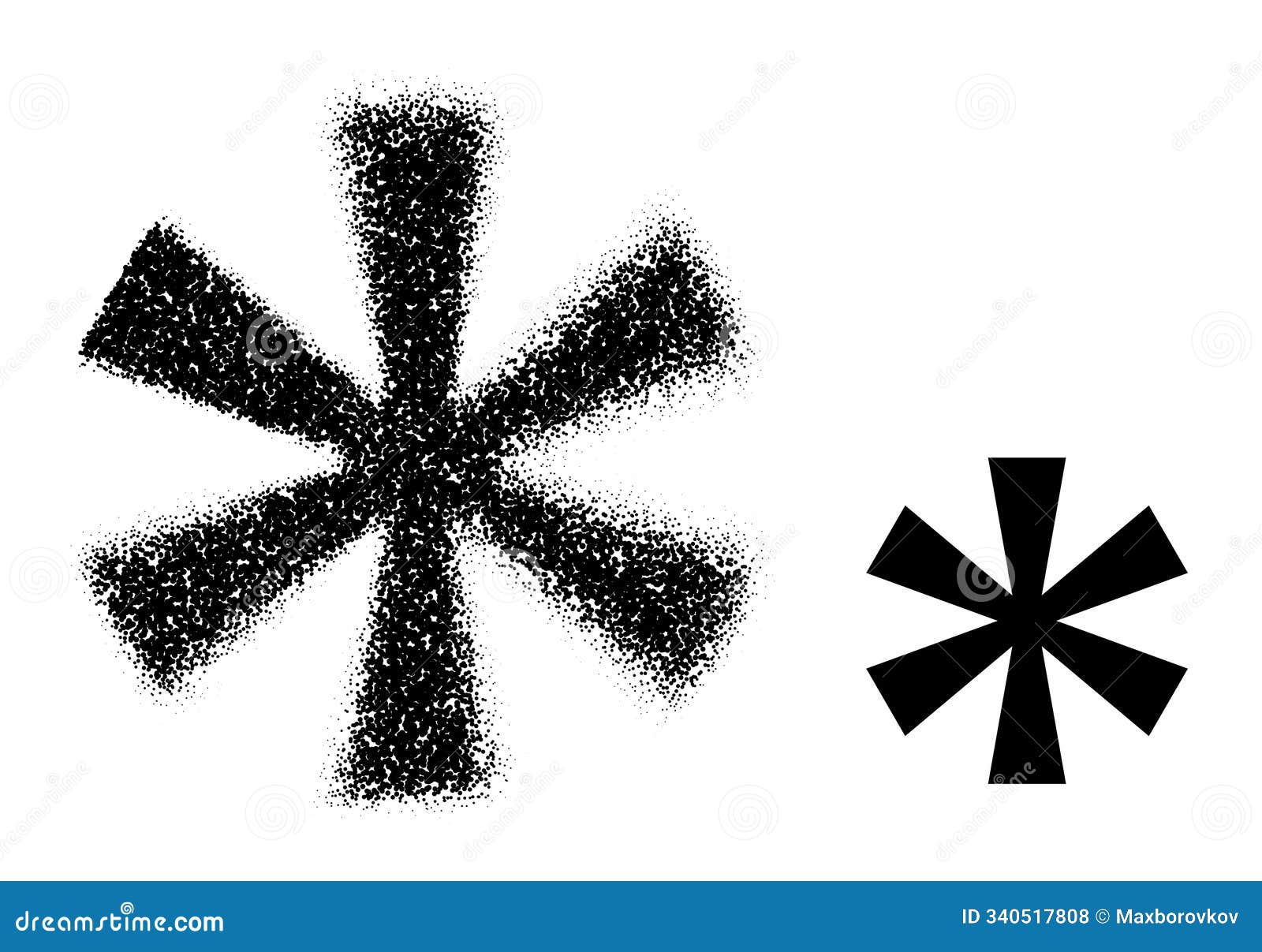 Asterisk Symbol Icon Illustration | CartoonDealer.com #263871948