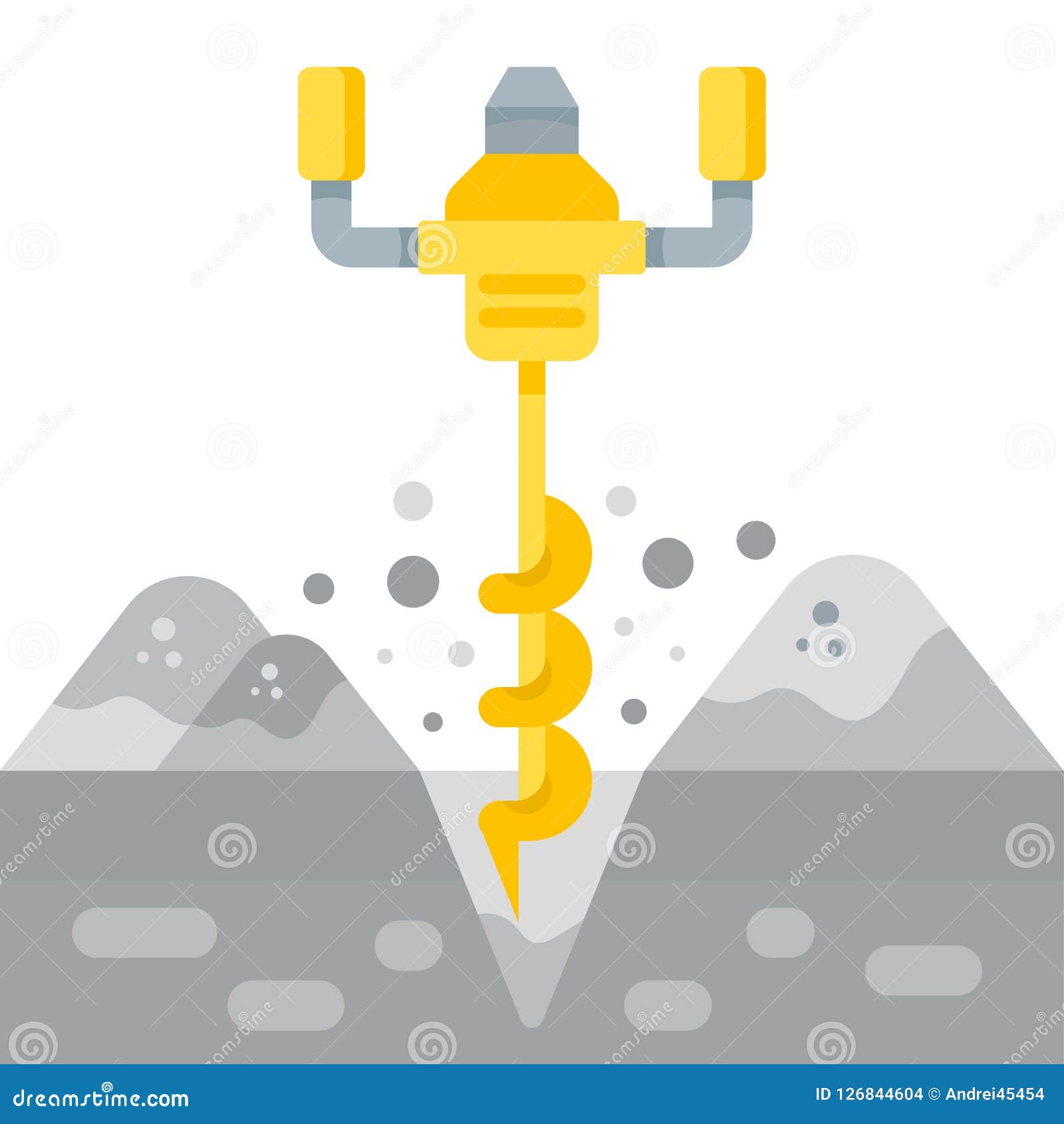 Vector Illustration of the Auger Stock Illustration - Illustration of ...
