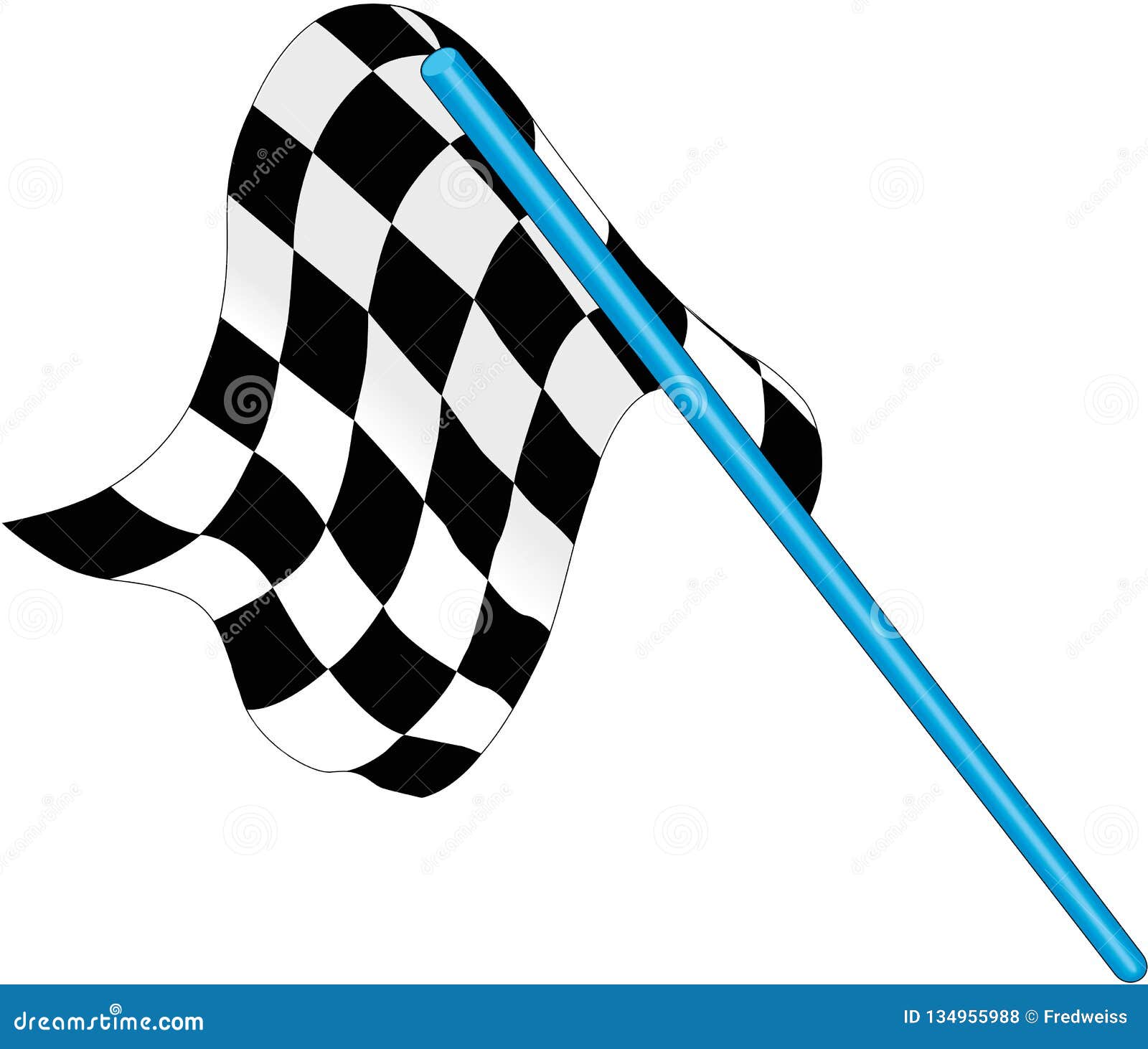 Checkered Flag Vector Illustration Stock Vector - Illustration of ...