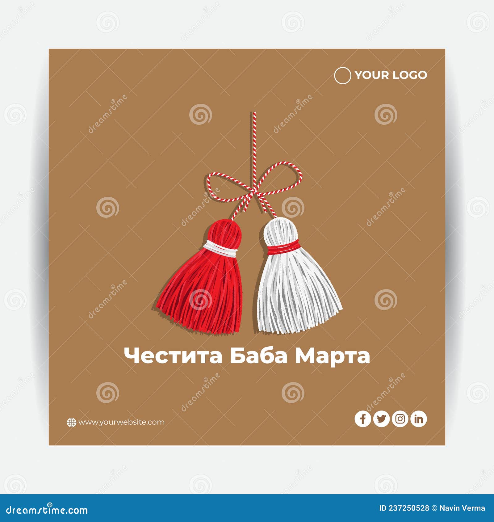 Vector Illustration For Baba Marta | CartoonDealer.com #237250528