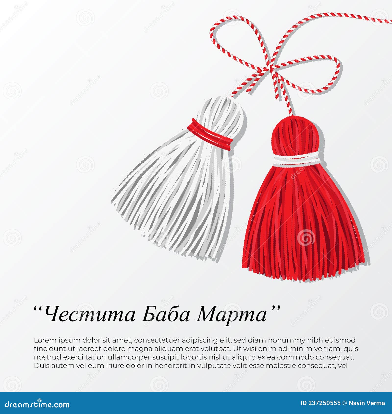 Vector Illustration for Baba Marta Stock Vector - Illustration of male ...