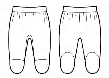 Vector Illustration of Baby Pants. Stock Vector - Illustration of ...