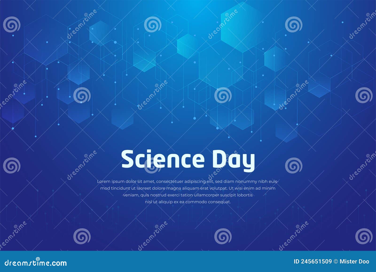 Vector Illustration of a Background for World Science Day. Science Day ...
