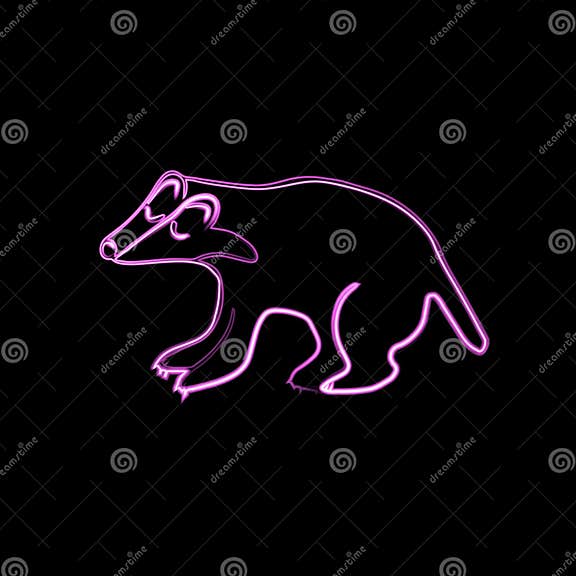 Vector Illustration of a Badger. Stock Vector - Illustration of ...