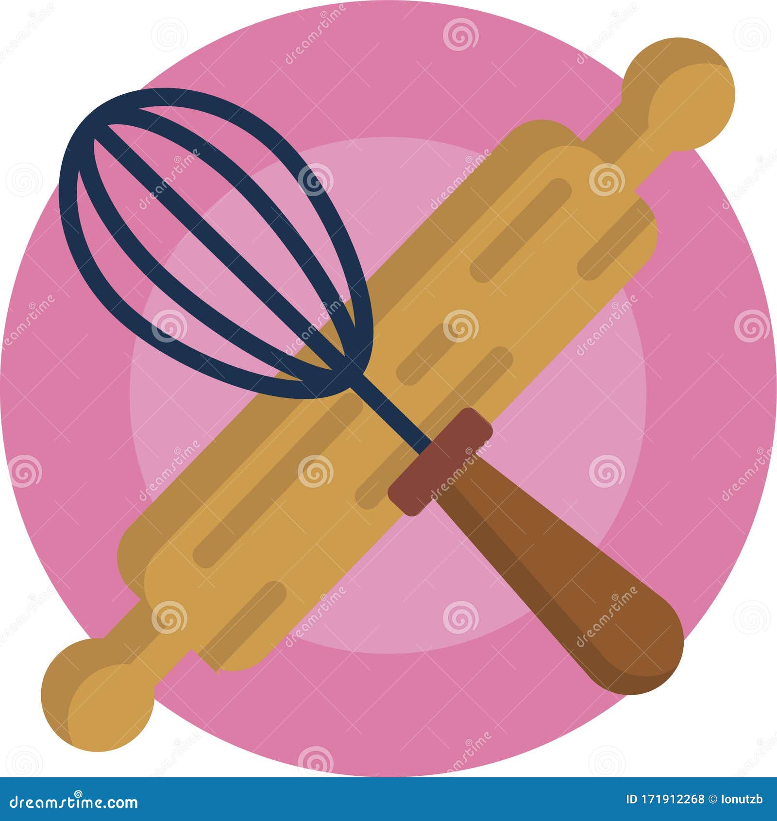Baking Vector Illustration Icons Stock Vector - Illustration of ...