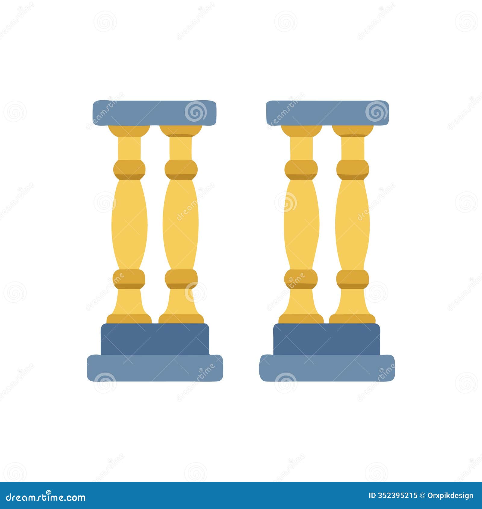 Baluster Design Vector Illustration Stock Illustration - Illustration ...