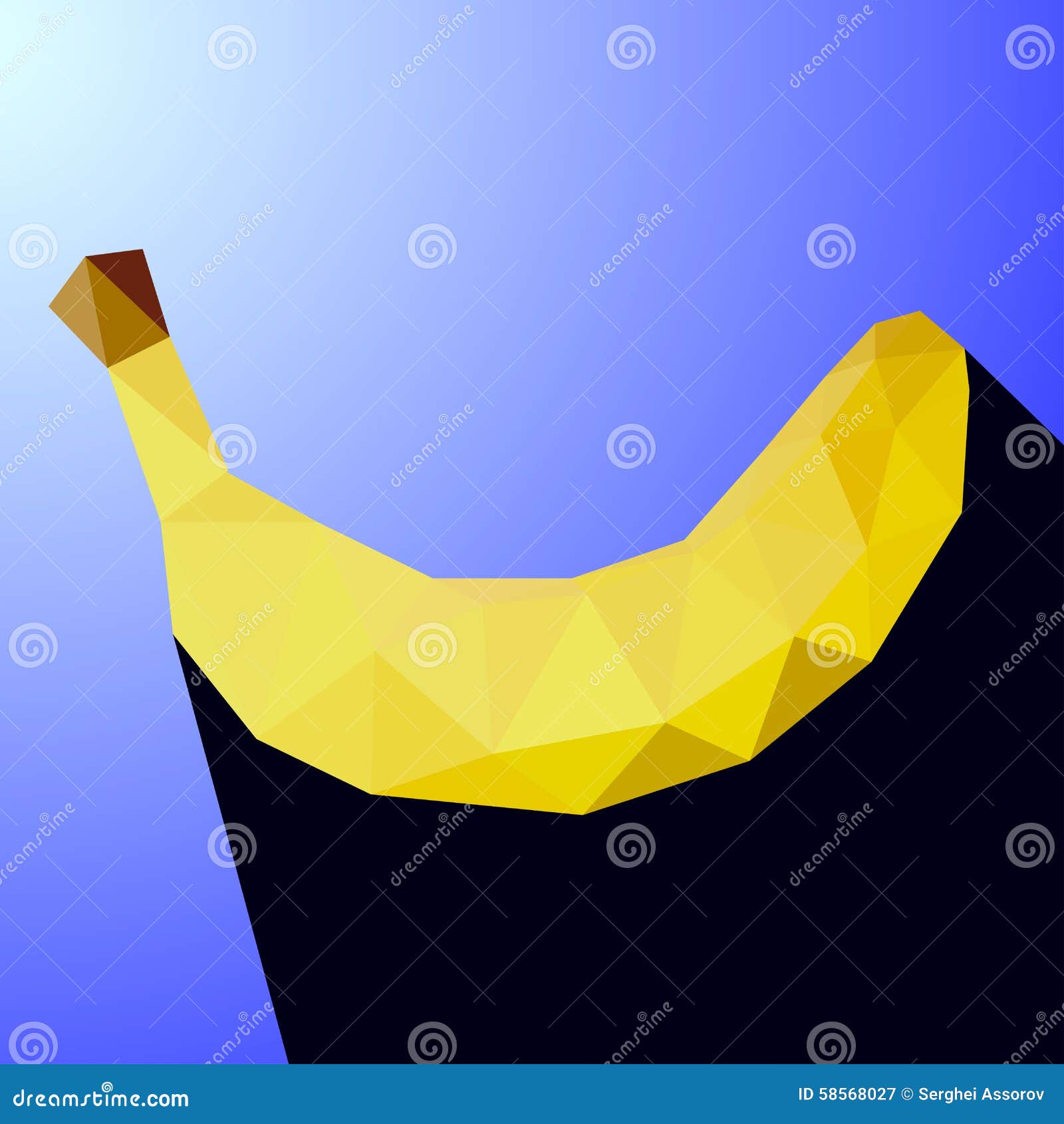 Vector Illustration of a Banana Stock Vector - Illustration of design ...
