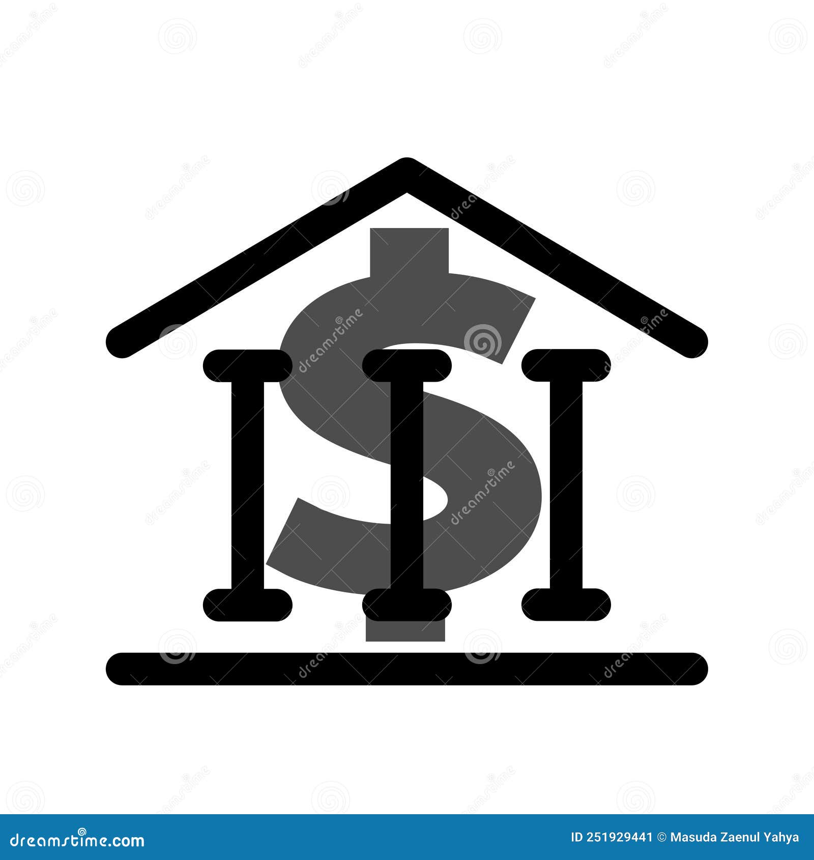 Vector Illustration, Bank Icon Design Stock Vector - Illustration of ...