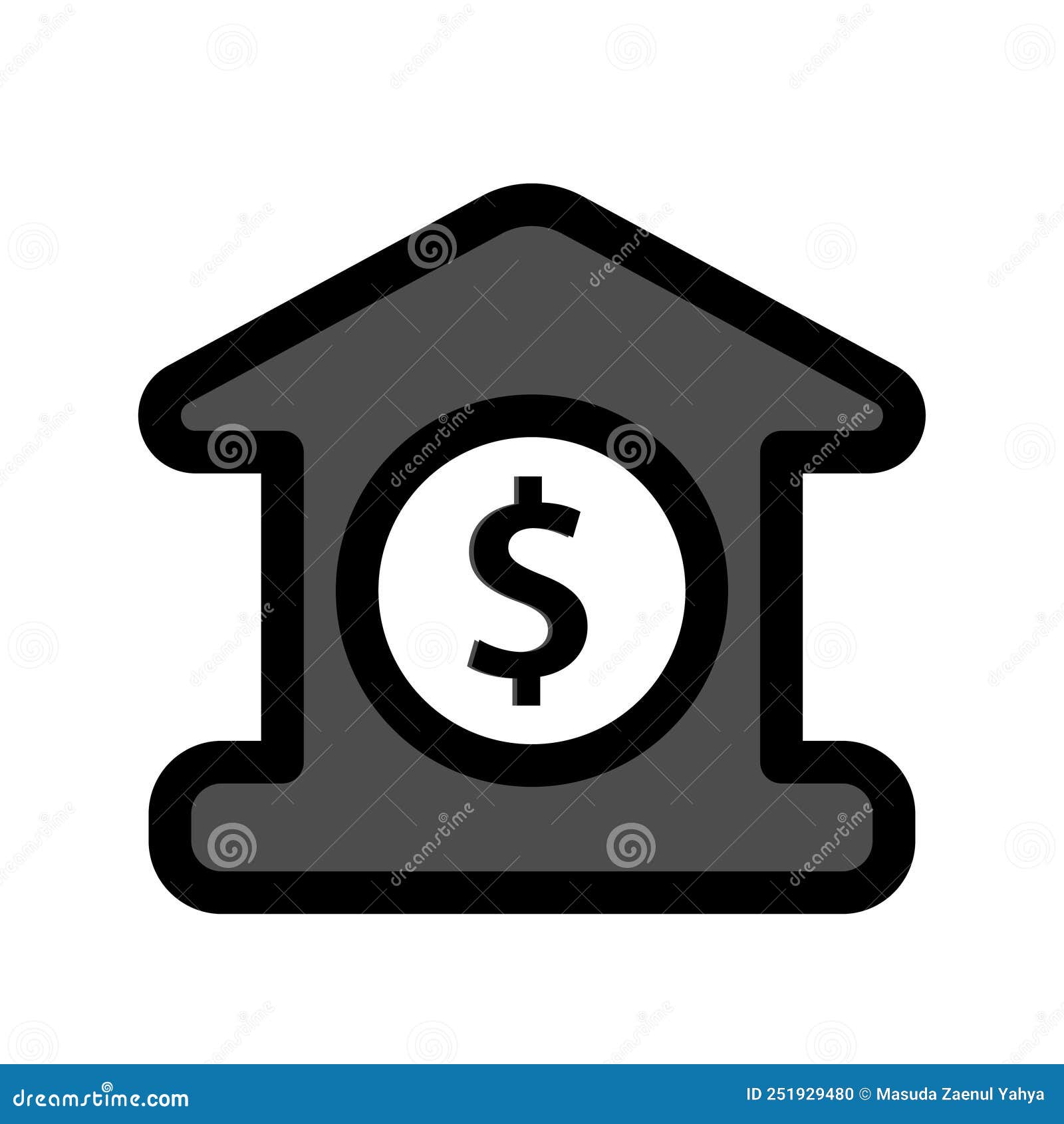 Vector Illustration, Bank Icon Design Stock Vector - Illustration of ...
