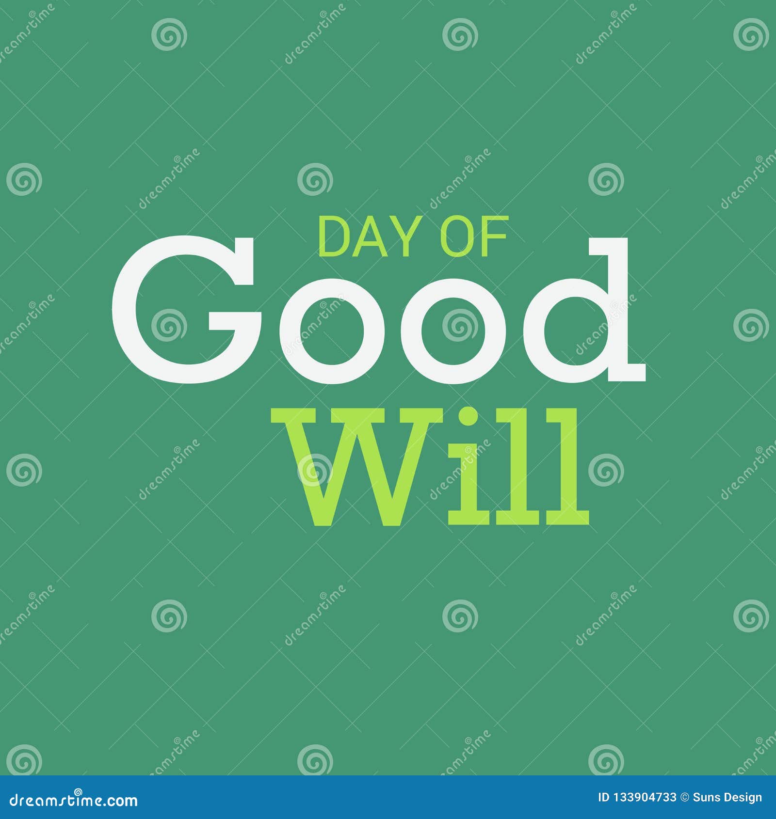 Day of Good Will. stock illustration. Illustration of vector - 133904733